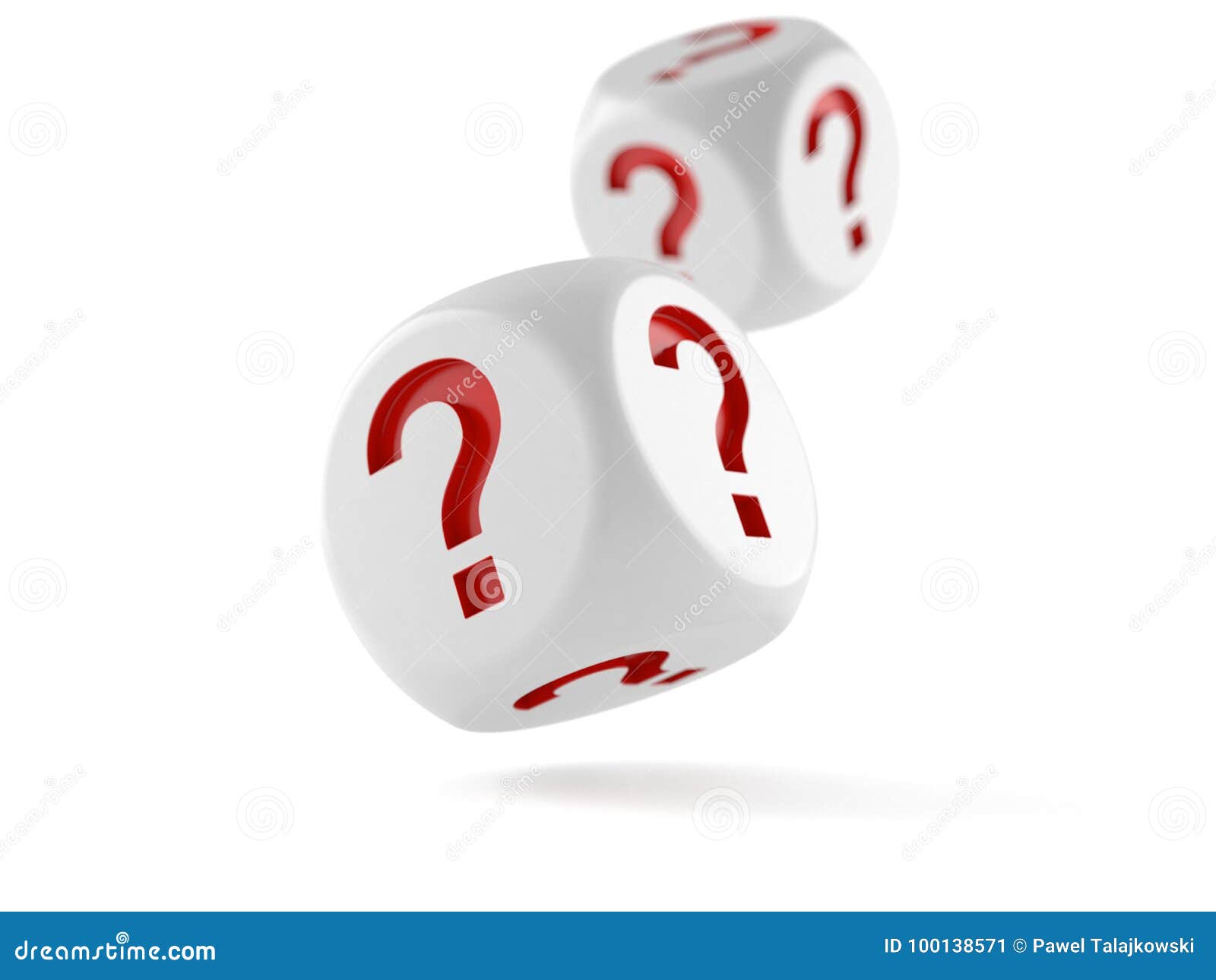 Dice with question mark stock illustration. Illustration of asking ...