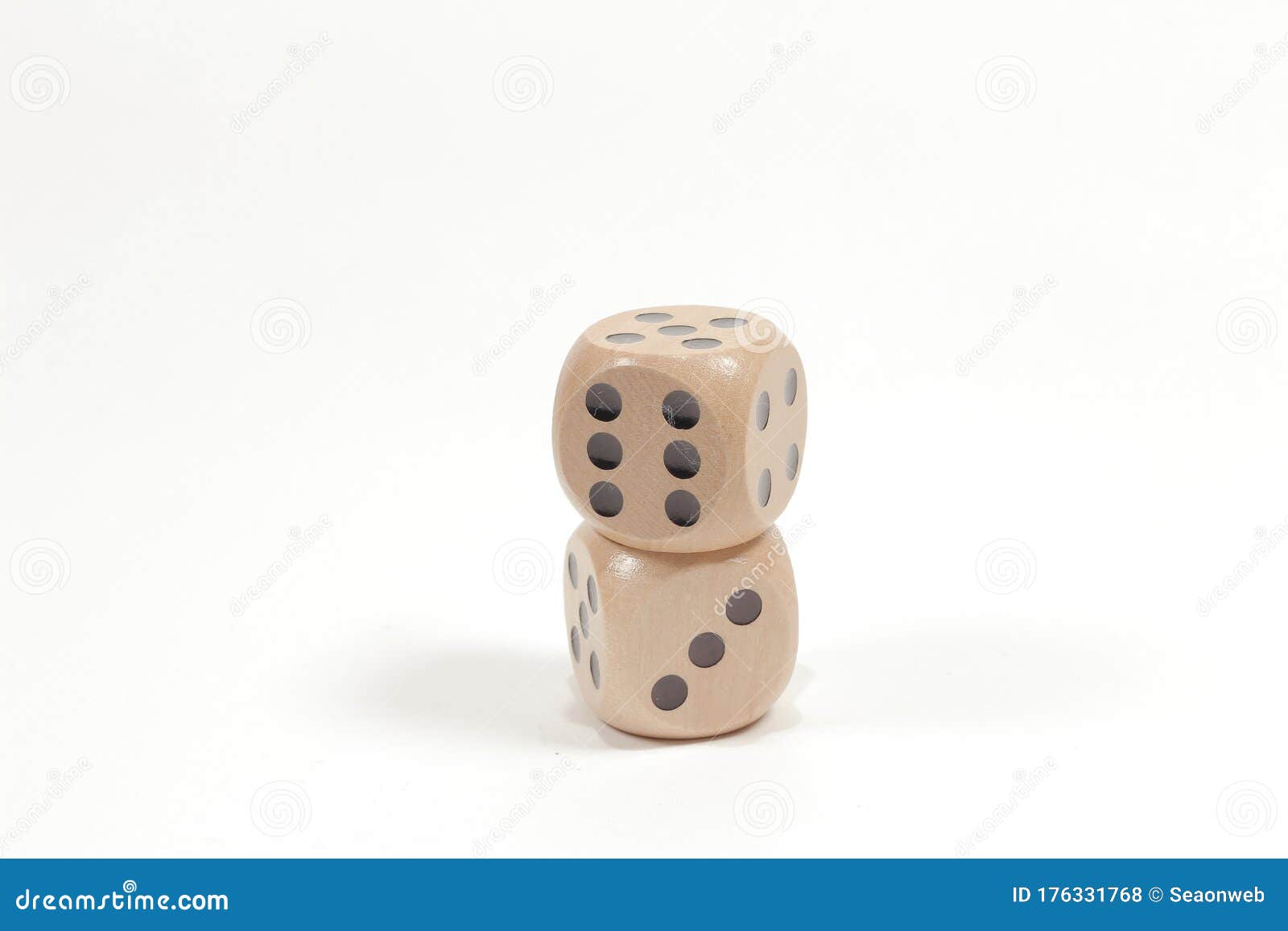 Dice. Random, Tabletops. Wooden Dice on a Desk Stock Photo - Image of ...