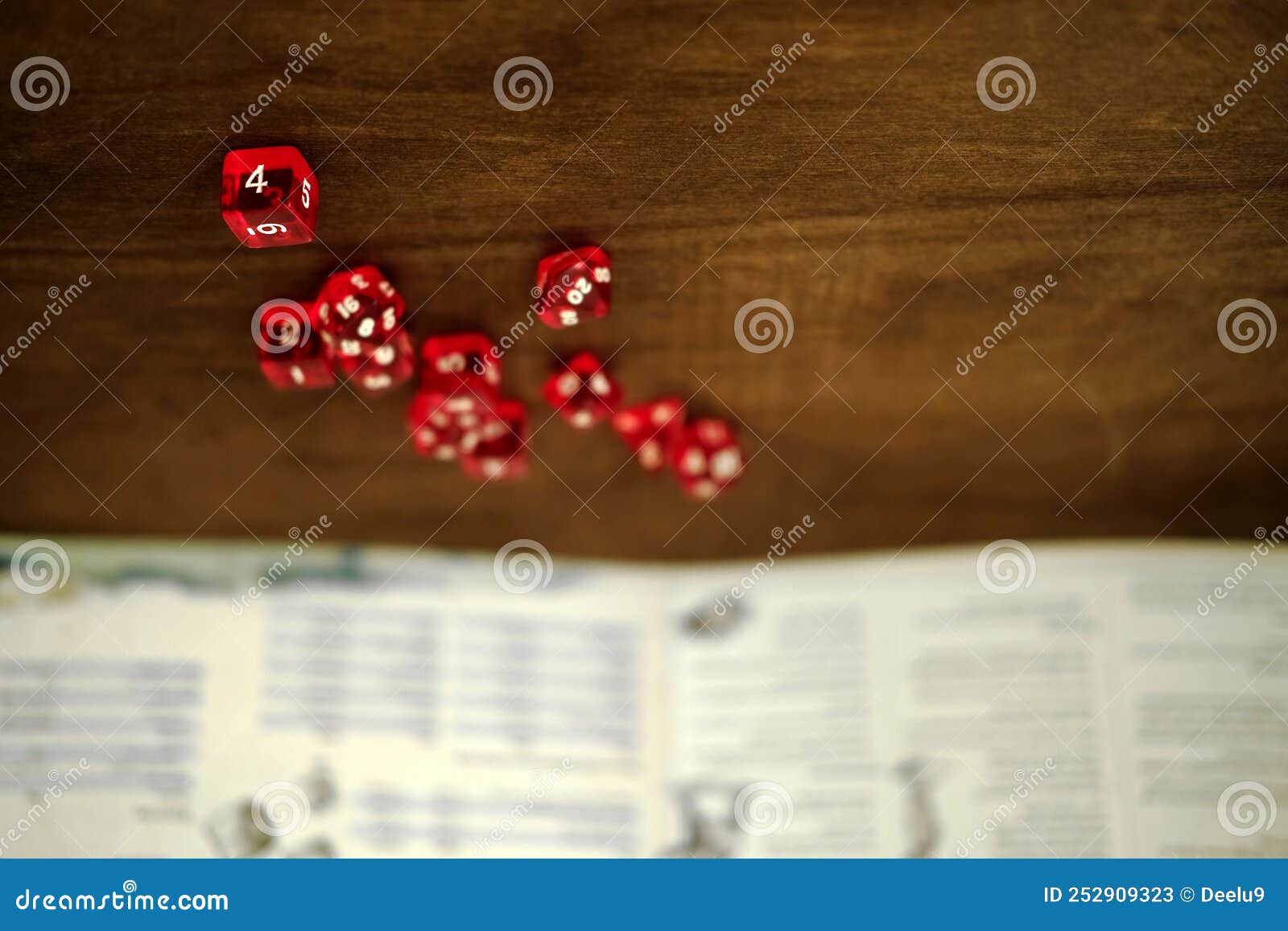 Dice for RPG game stock image. Image of paper, game - 252909323