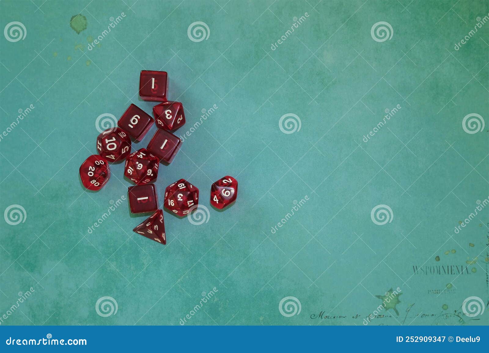 Dice for RPG game stock image. Image of dungeons, board - 252909347