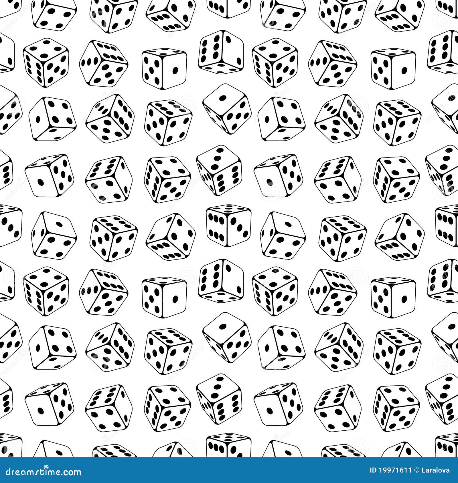 Dice Seamless Background Pattern Stock Vector - Illustration of ...