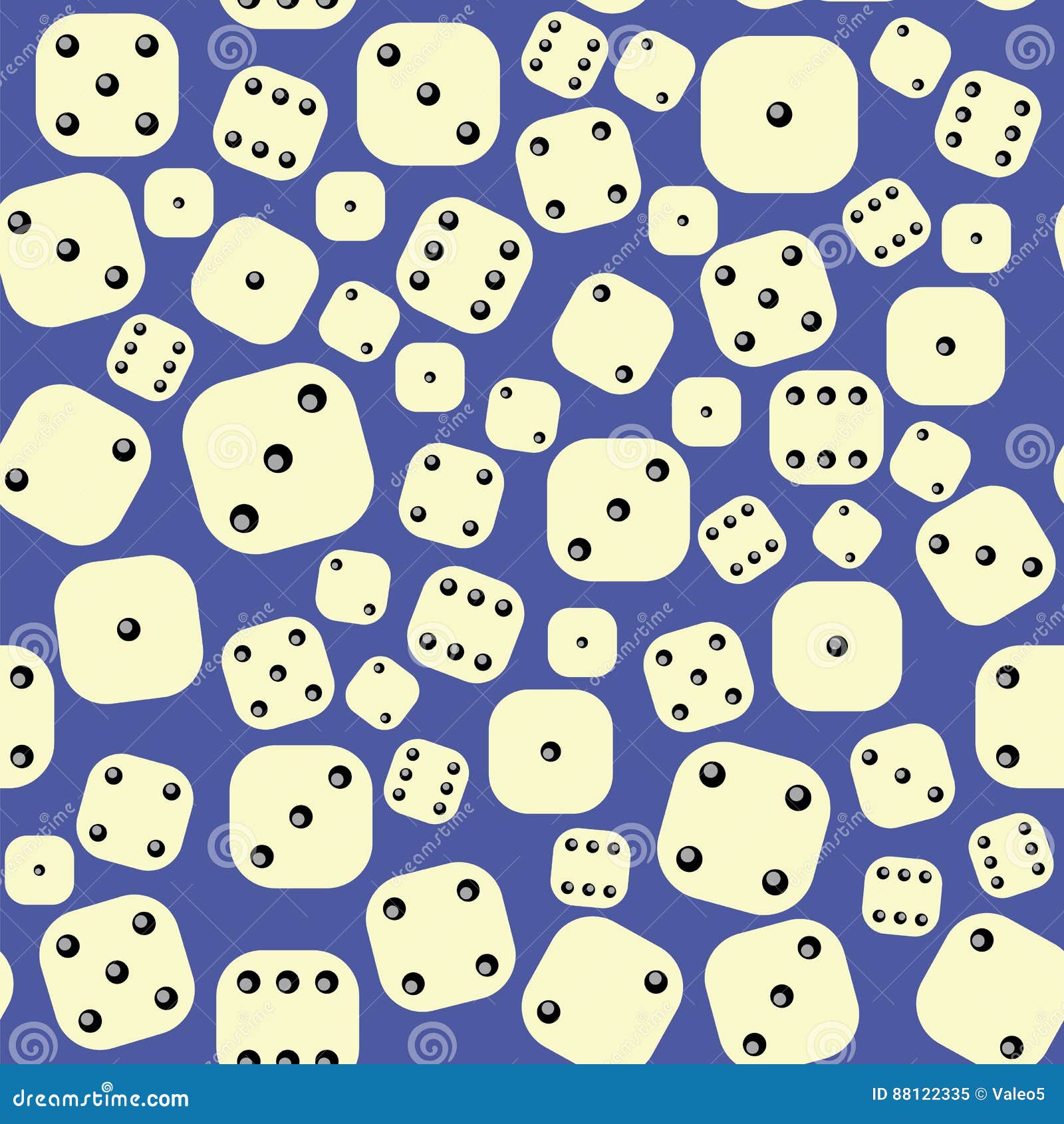 Dice Seamless Pattern. Gambling Texture Stock Vector - Illustration of ...