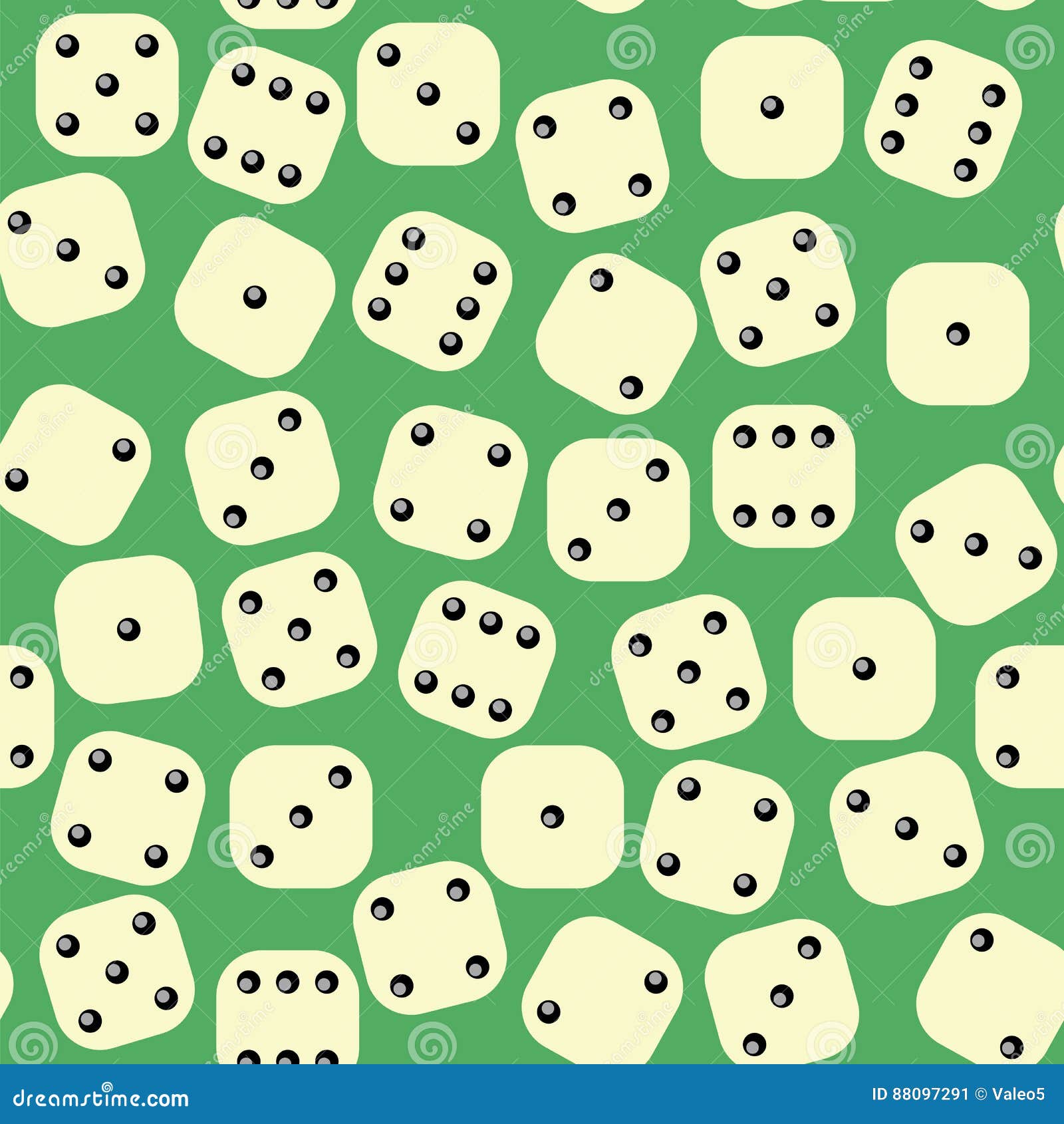 Dice Seamless Pattern. Gambling Texture Stock Vector - Illustration of ...