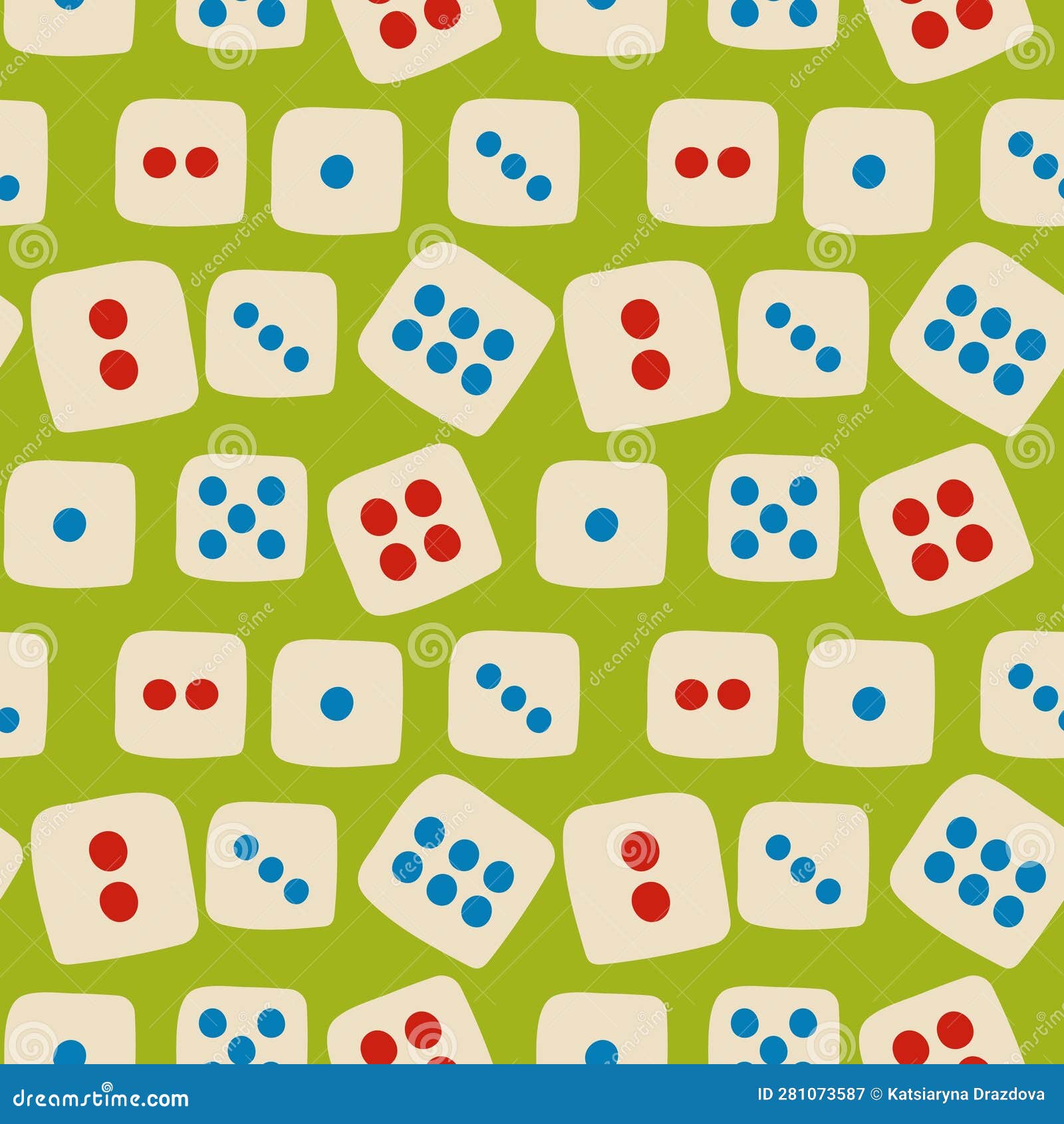 Dice Seamless Pattern. Texture for Fabric, Wrapping, Textile, Wallpaper ...