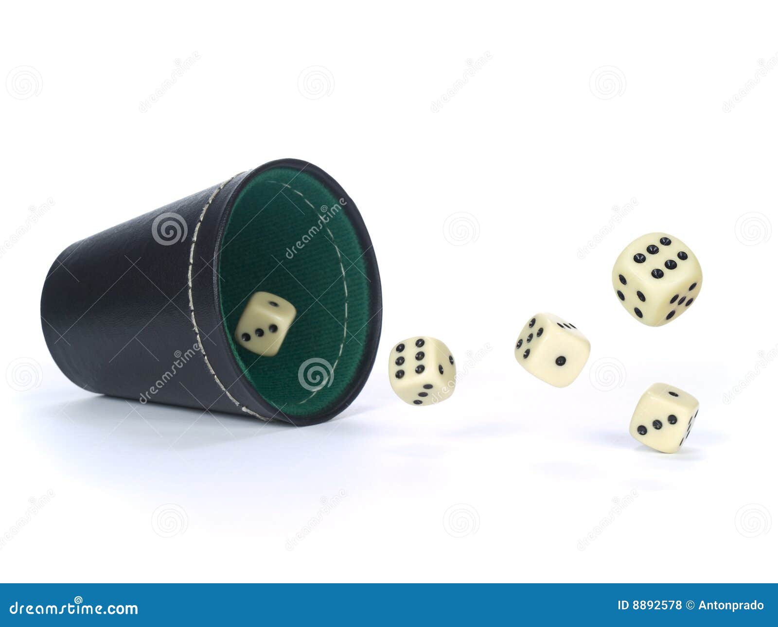 Dice shaker stock photo. Image of chance, betting, gambling - 8892578