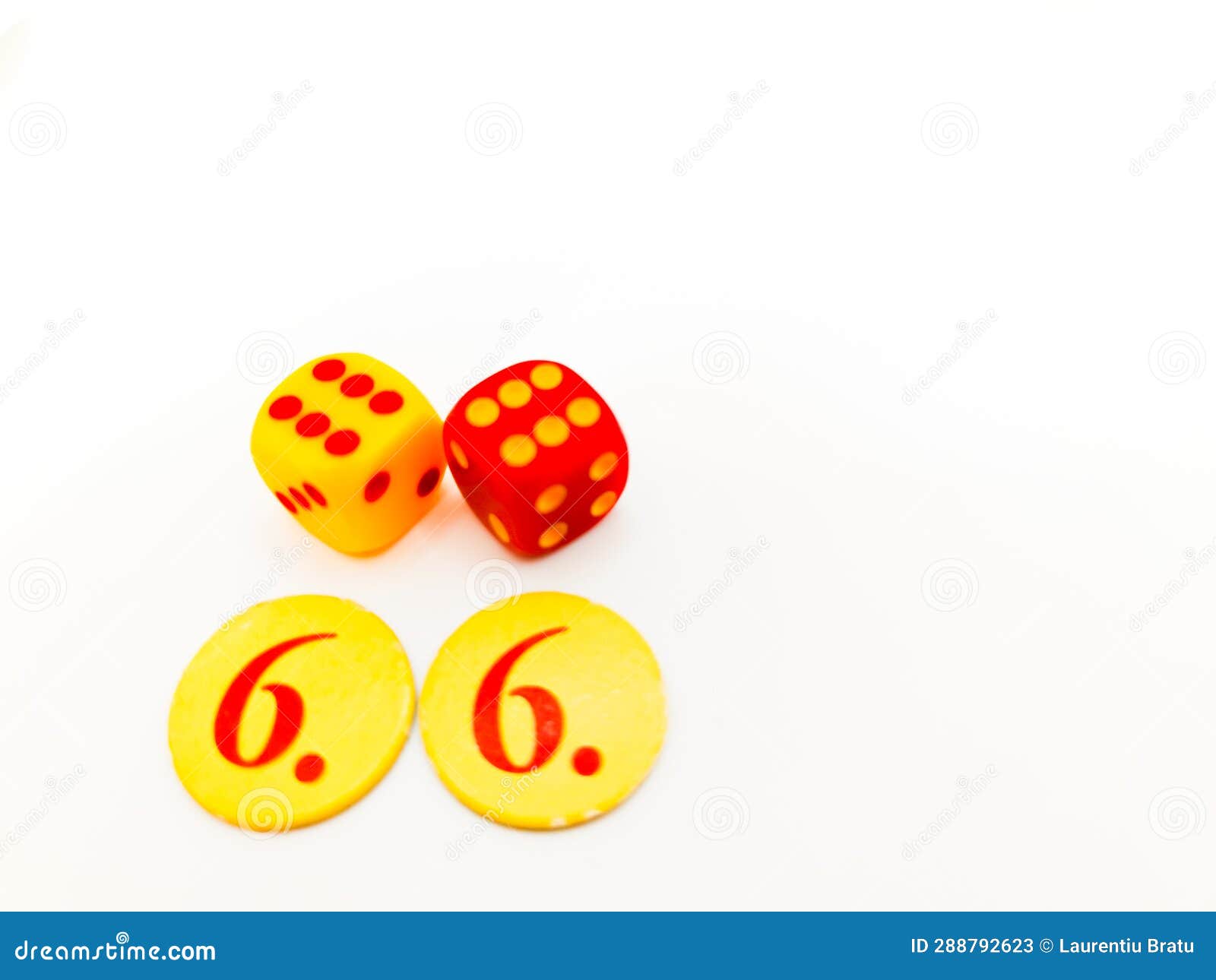 Dice Six Six Luck Joy Games Stock Image - Image of luck, games: 288792623
