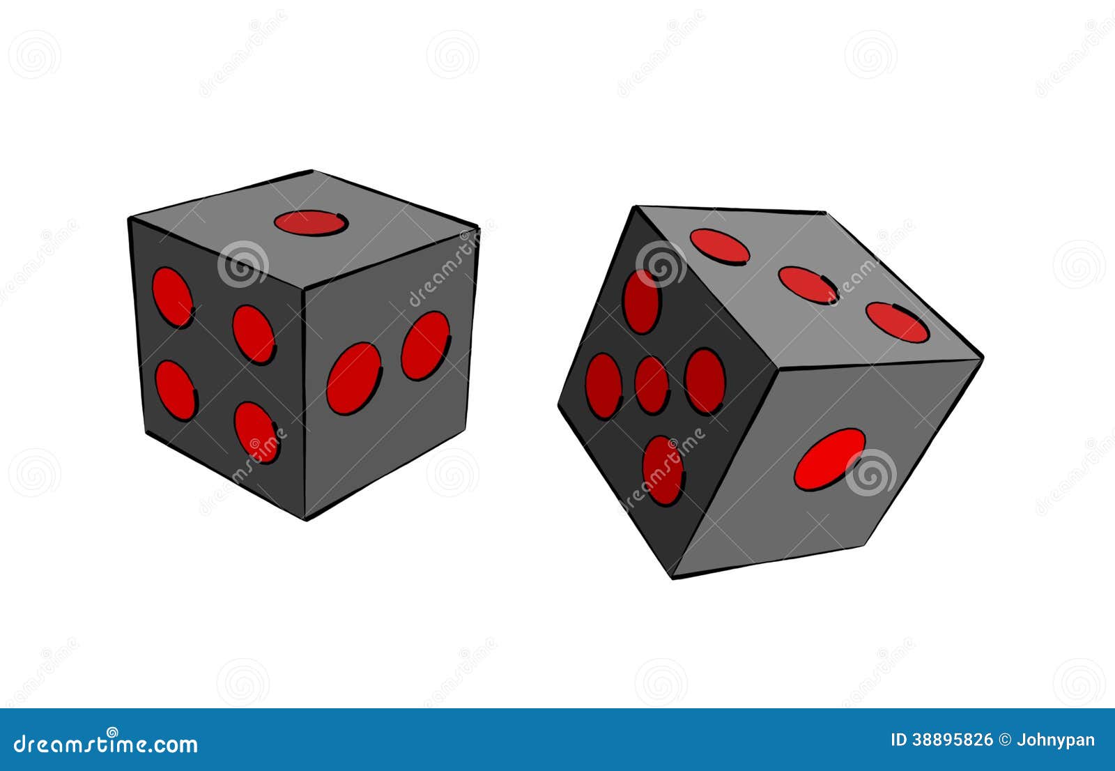 Dice stock illustration. Illustration of probability - 38895826