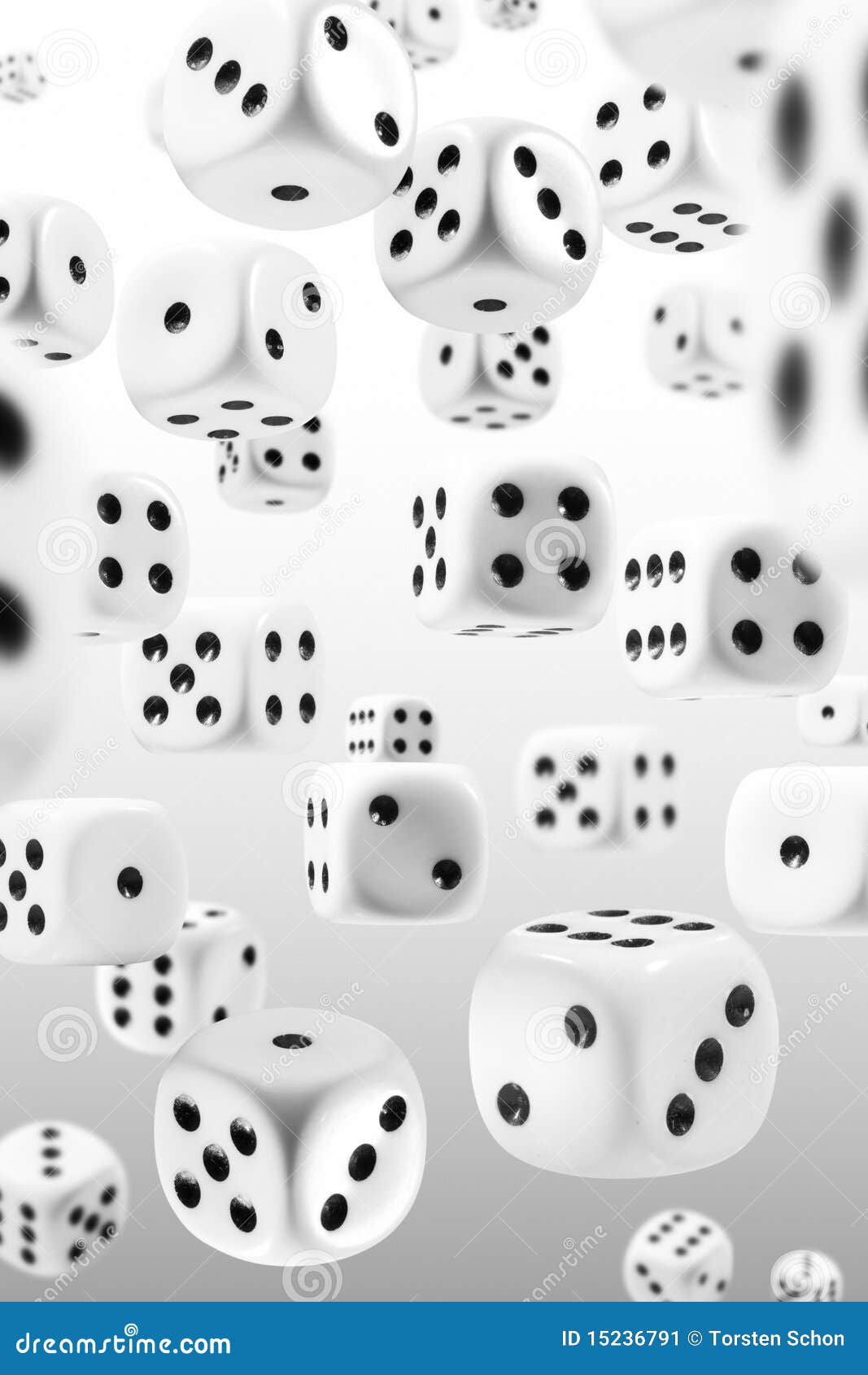 Dice in space stock image. Image of perspective, random - 15236791