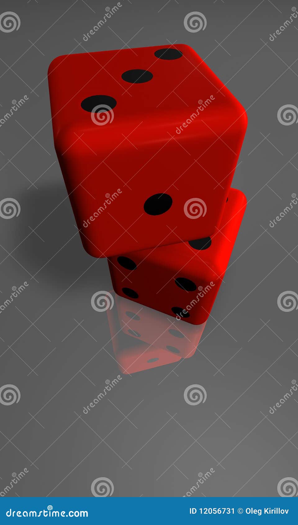 Dice on the surface 4 stock illustration. Illustration of points - 12056731