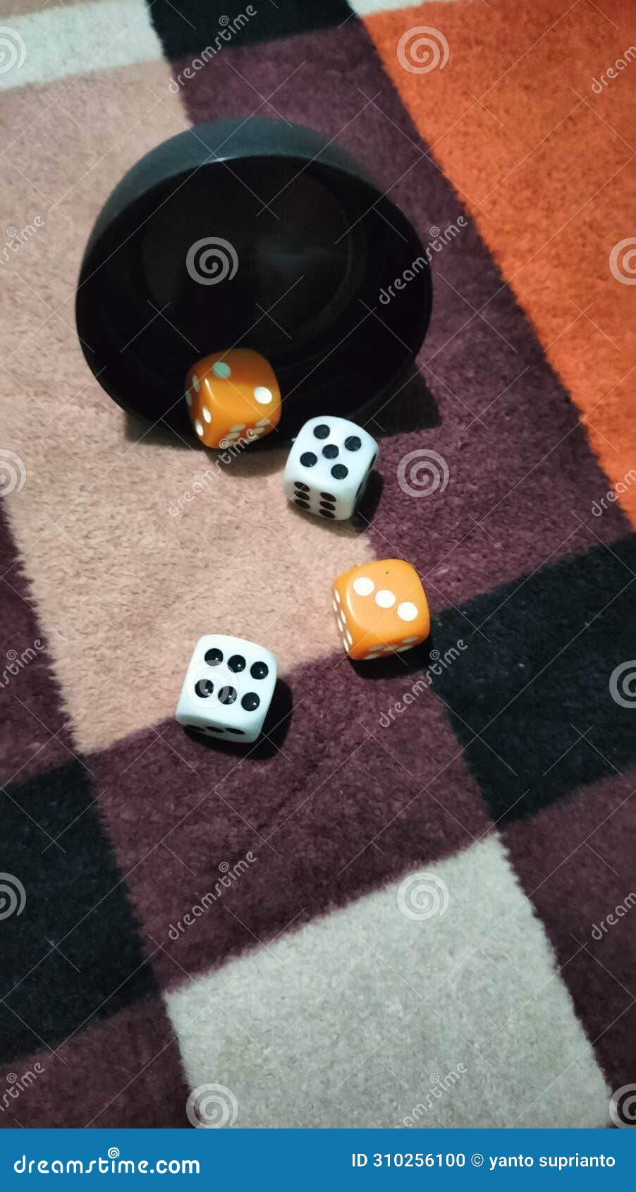 Dice throwing game for fun stock photo. Image of number - 310256100