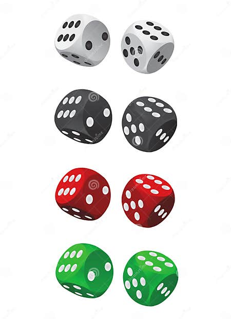Dice vector stock vector. Illustration of black, five - 5322788