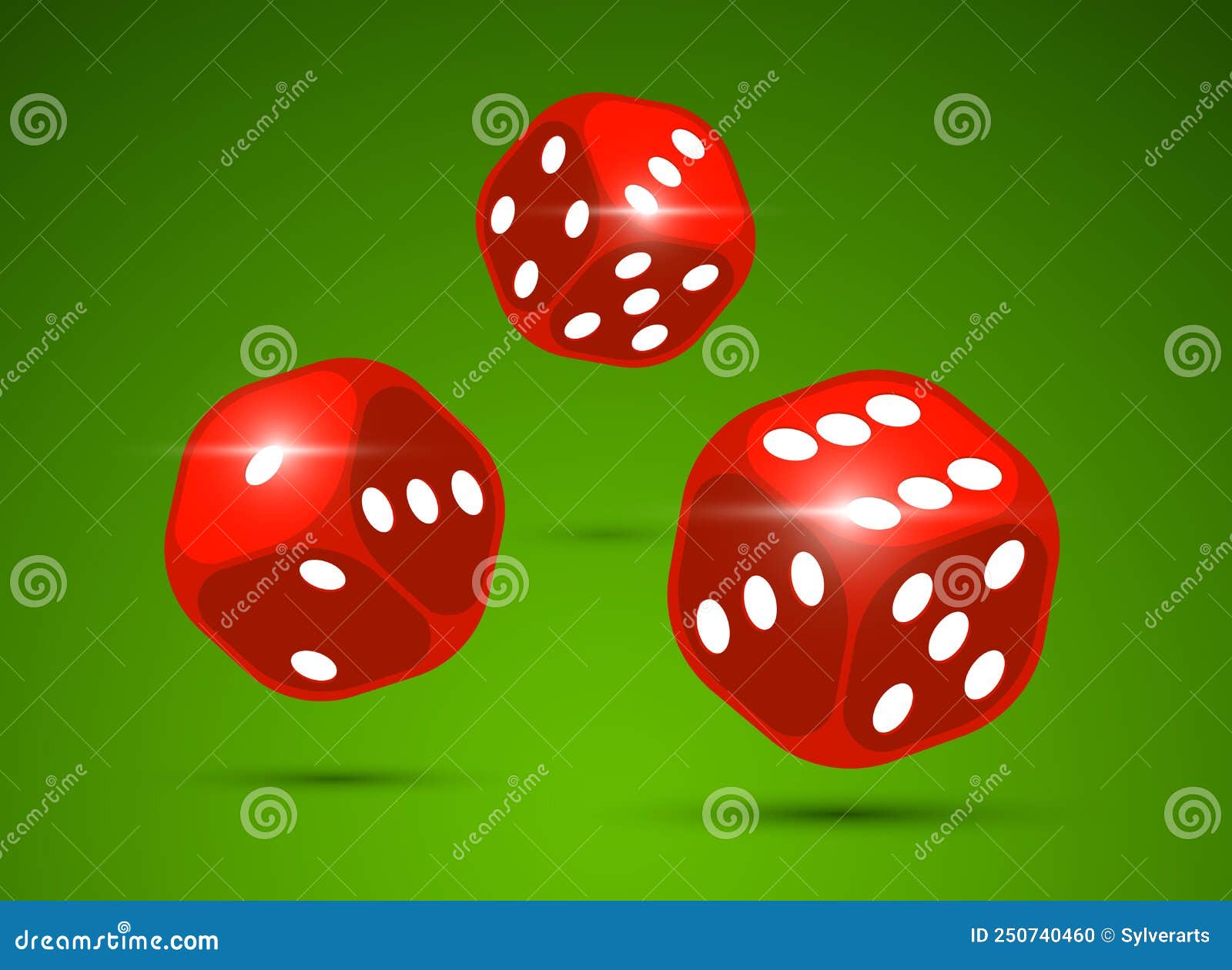 Dice Vector 3d Objects Isolated Illustration, Gambling Games Design ...