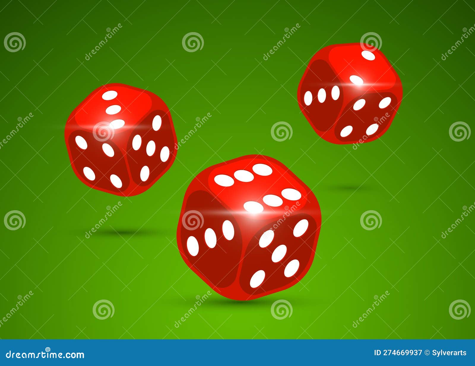 Dice Vector 3d Objects Isolated Illustration, Gambling Games Design ...