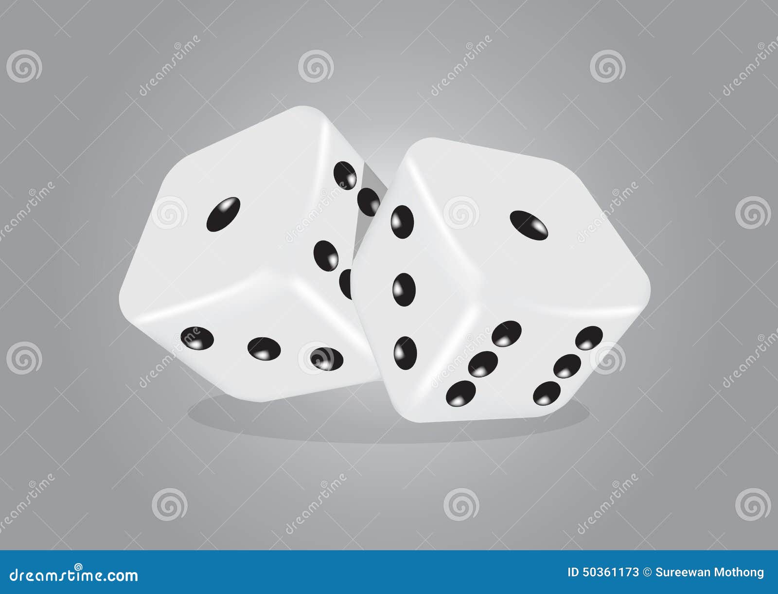 Dice Vector, White Dice Vector, Dice Games Stock Vector - Illustration ...