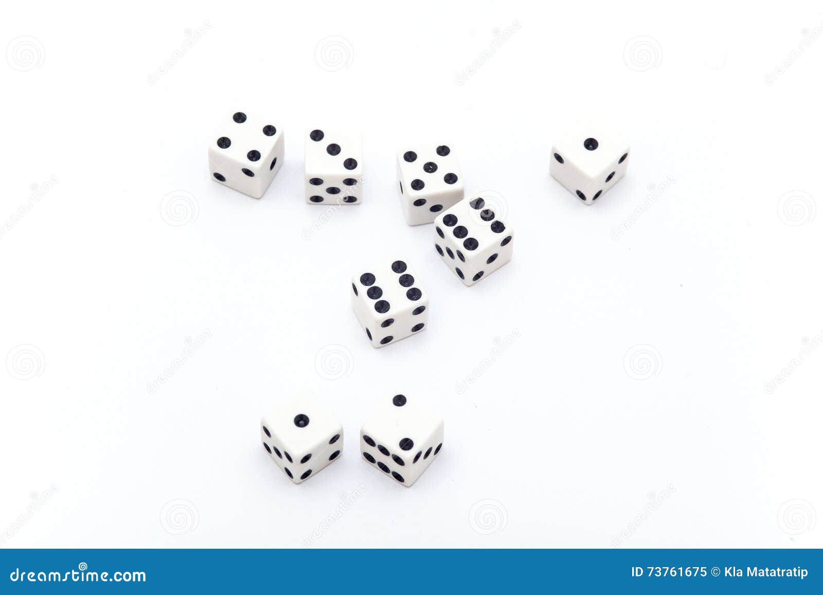 Dice on the White Background Stock Image - Image of isolation, dice ...