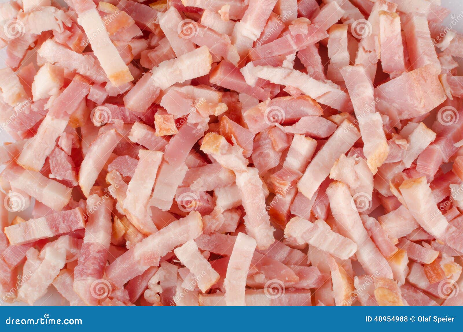 Diced bacon stock photo. Image of cuisine, bacon, british - 40954988