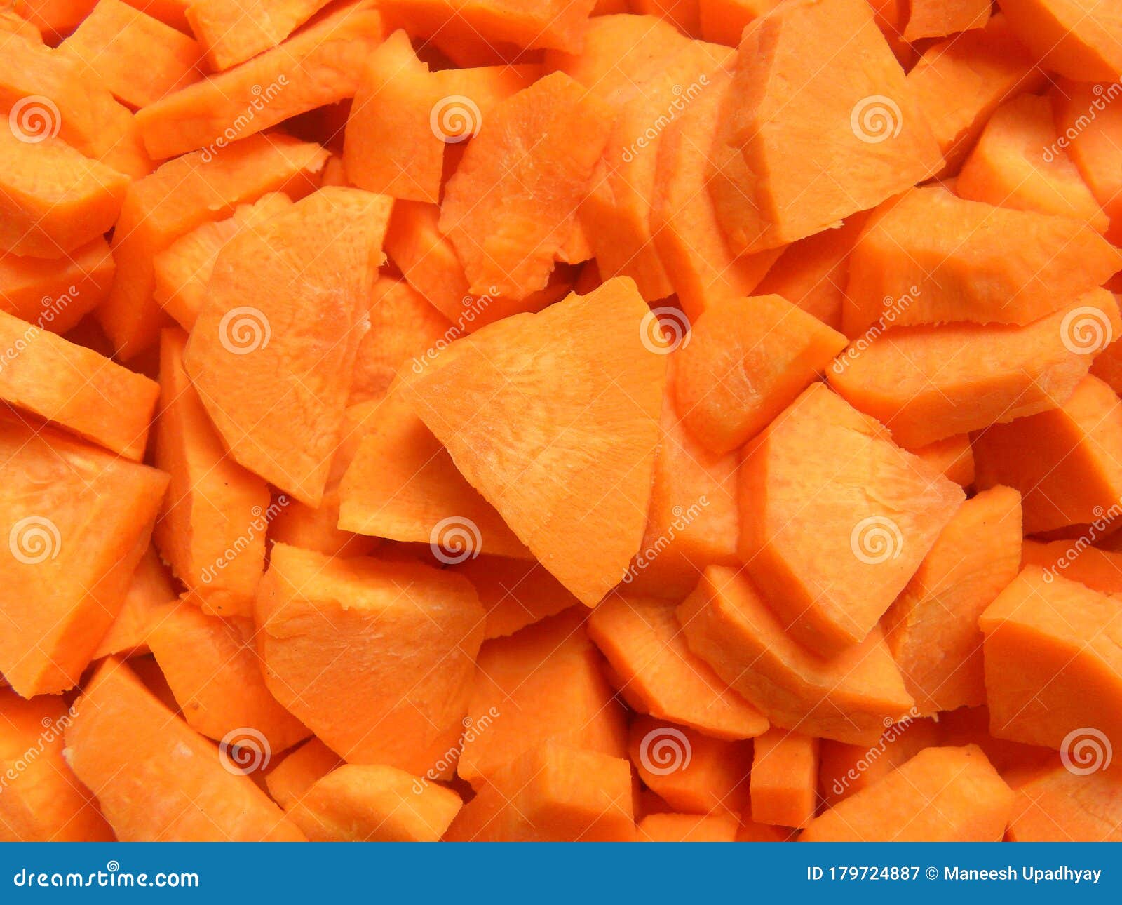 Diced Carrot roots stock image. Image of heap, segment - 179724887