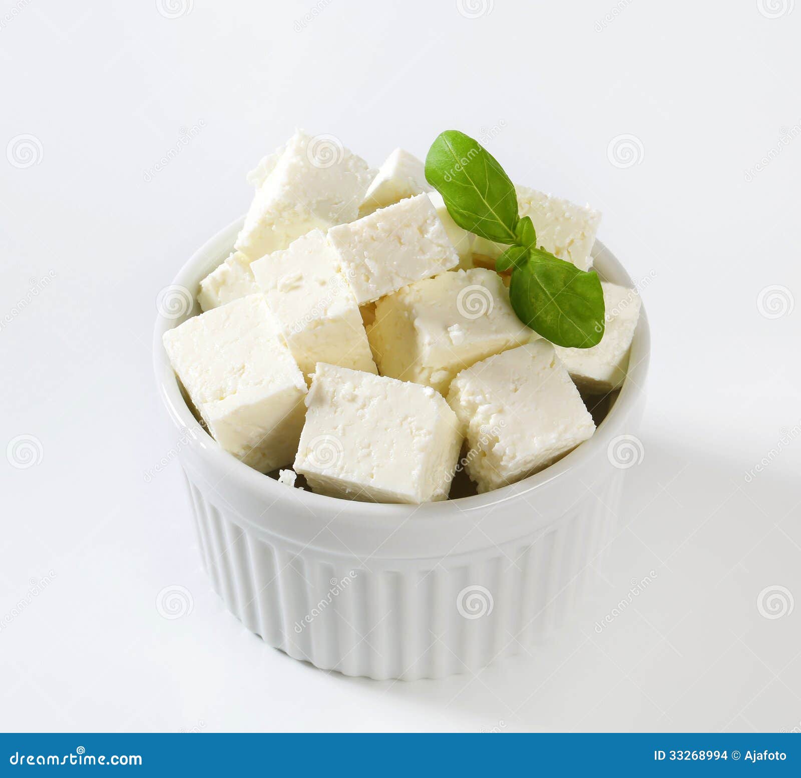 Diced feta cheese stock photo. Image of ceramic, dish - 33268994