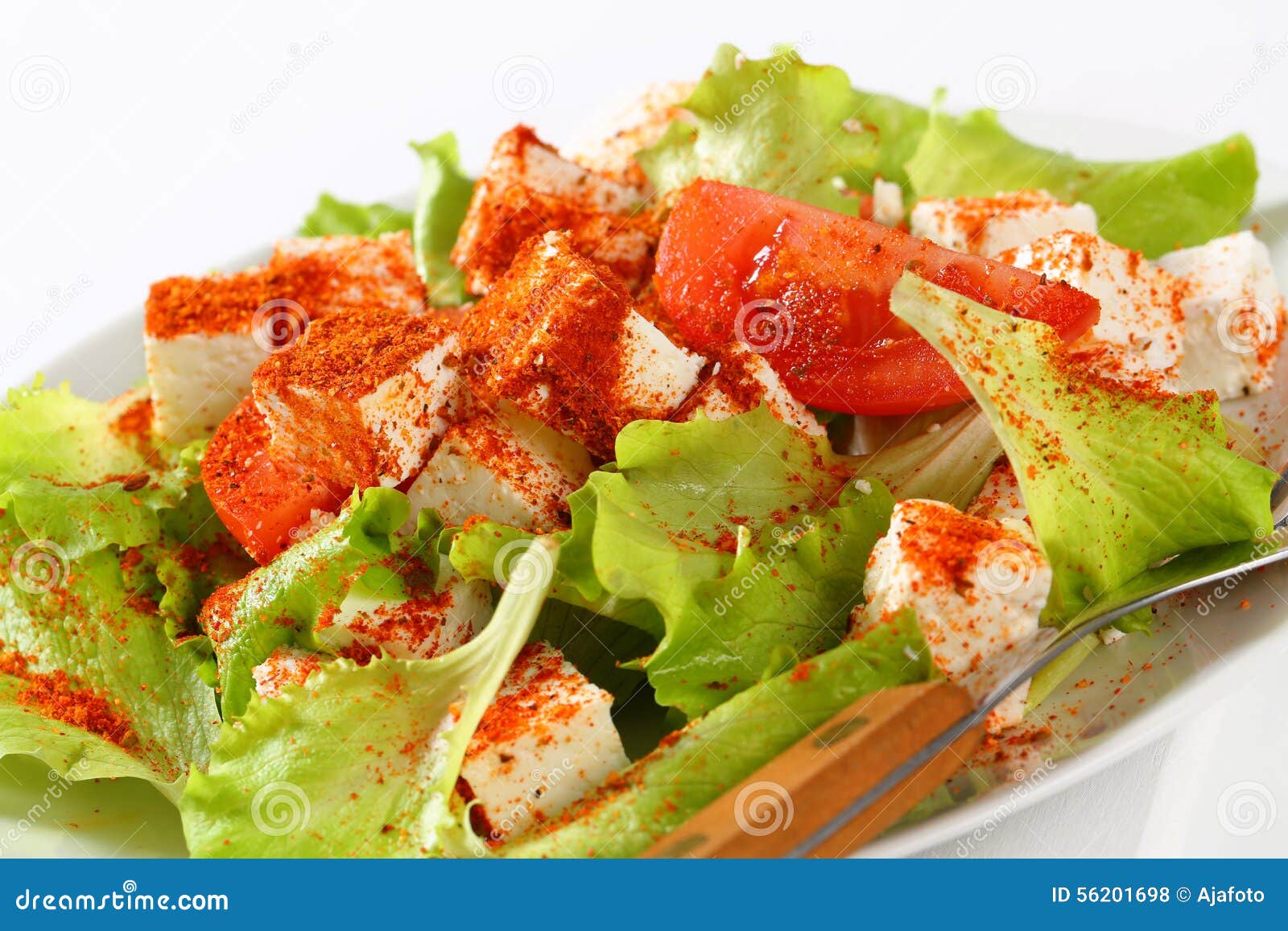 Diced Feta with Fresh Vegetables Stock Photo - Image of goat, seasoning ...