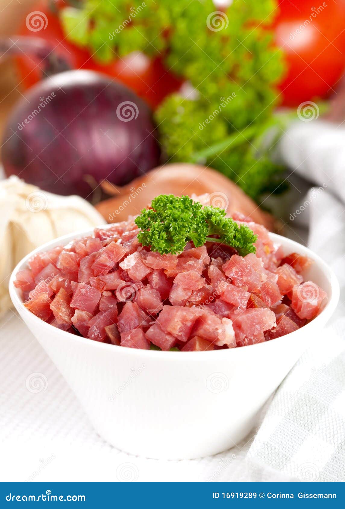 Diced ham stock image. Image of diced, sliced, smoked - 16919289