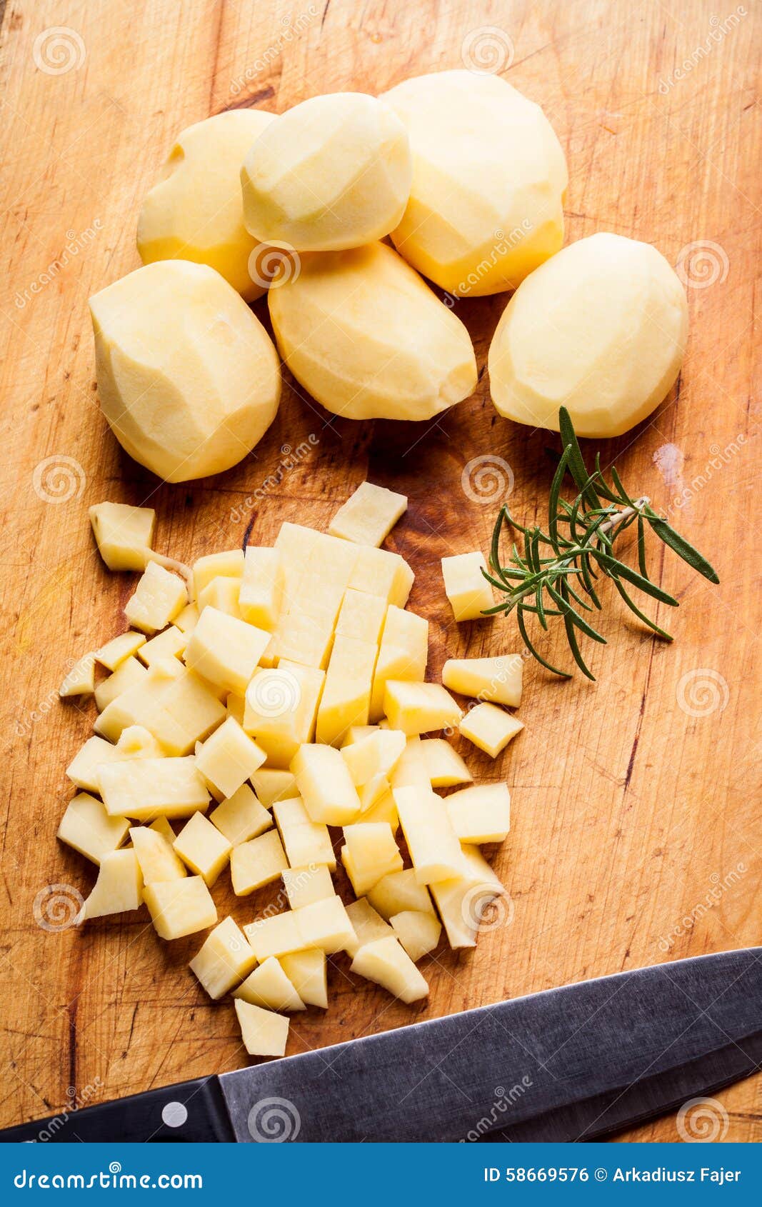 Diced Potatoes Royalty-Free Stock Image | CartoonDealer.com #28077070