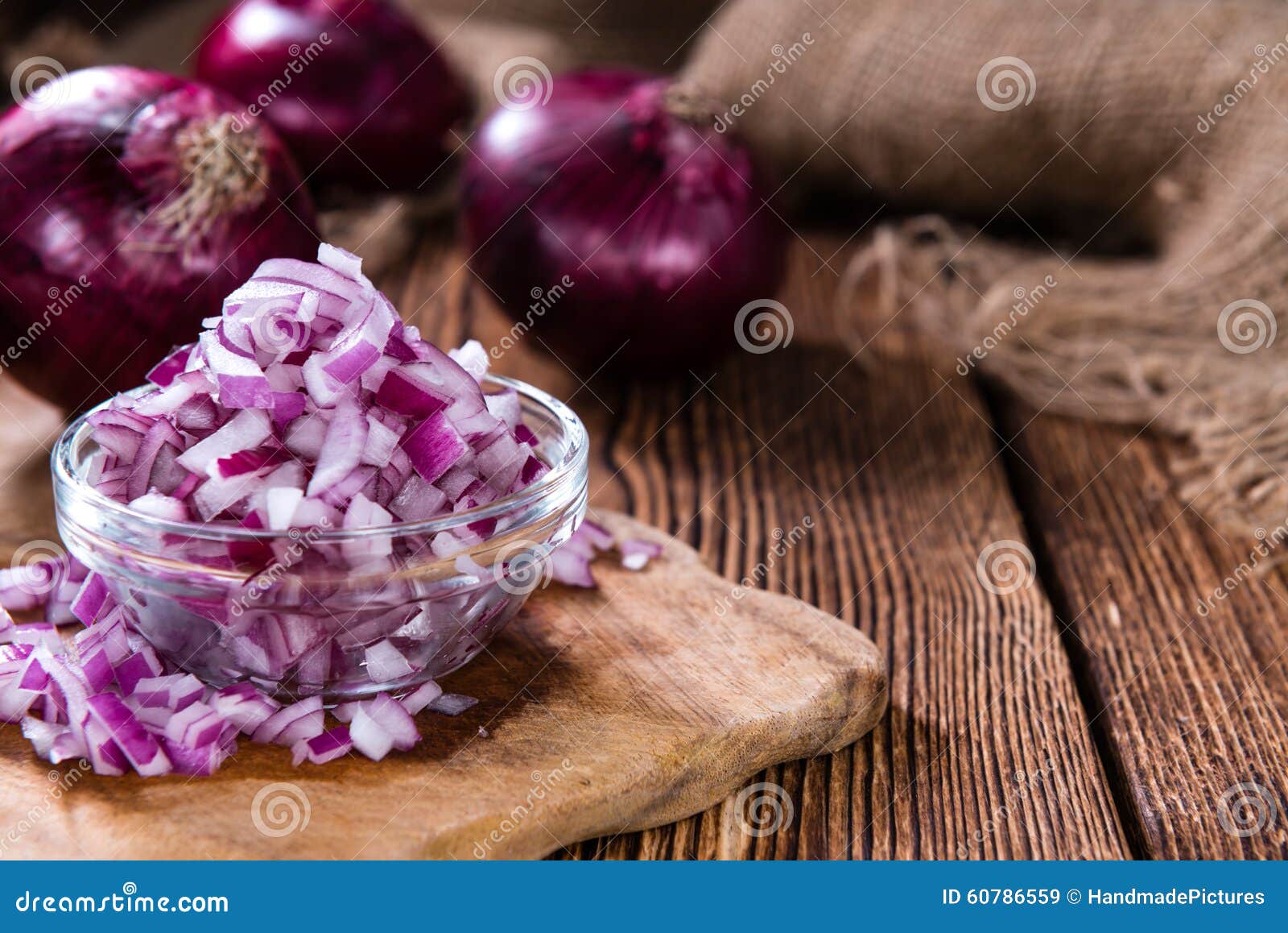 Diced Red Onion stock image. Image of macro, segment - 60786559