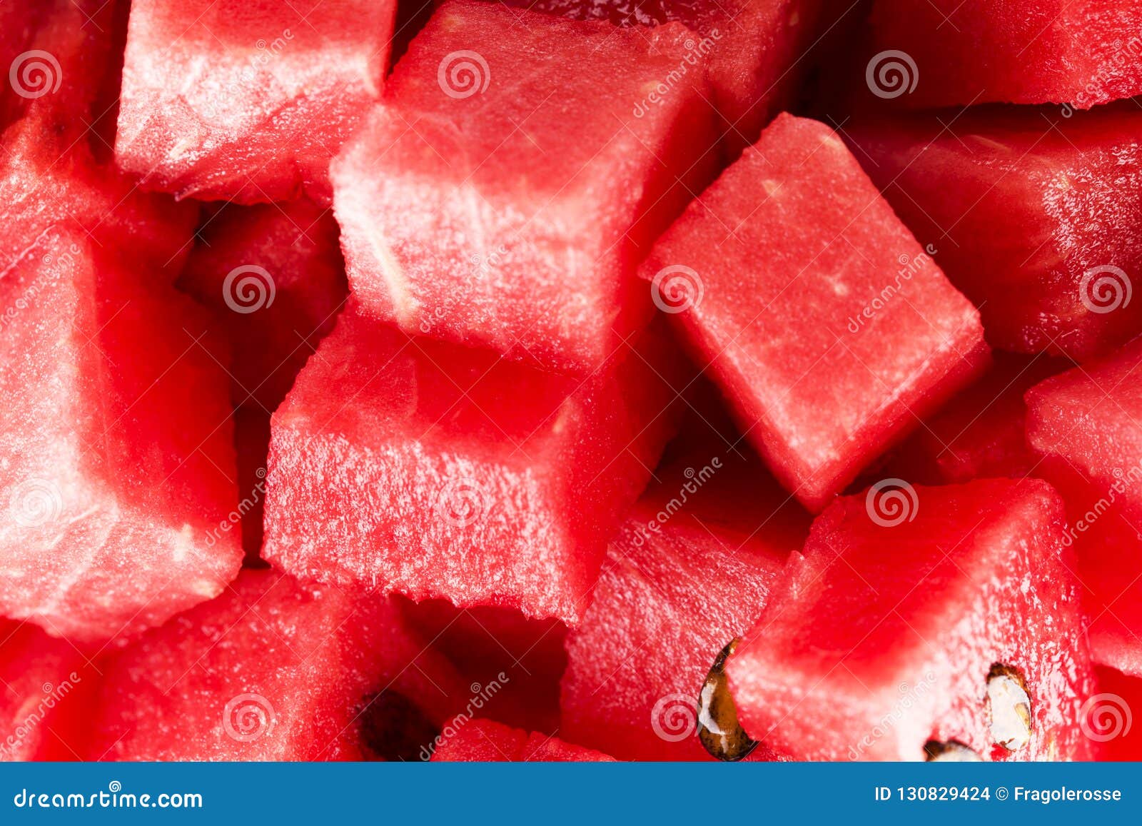Diced watermelon stock photo. Image of plant, love, catalan - 130829424