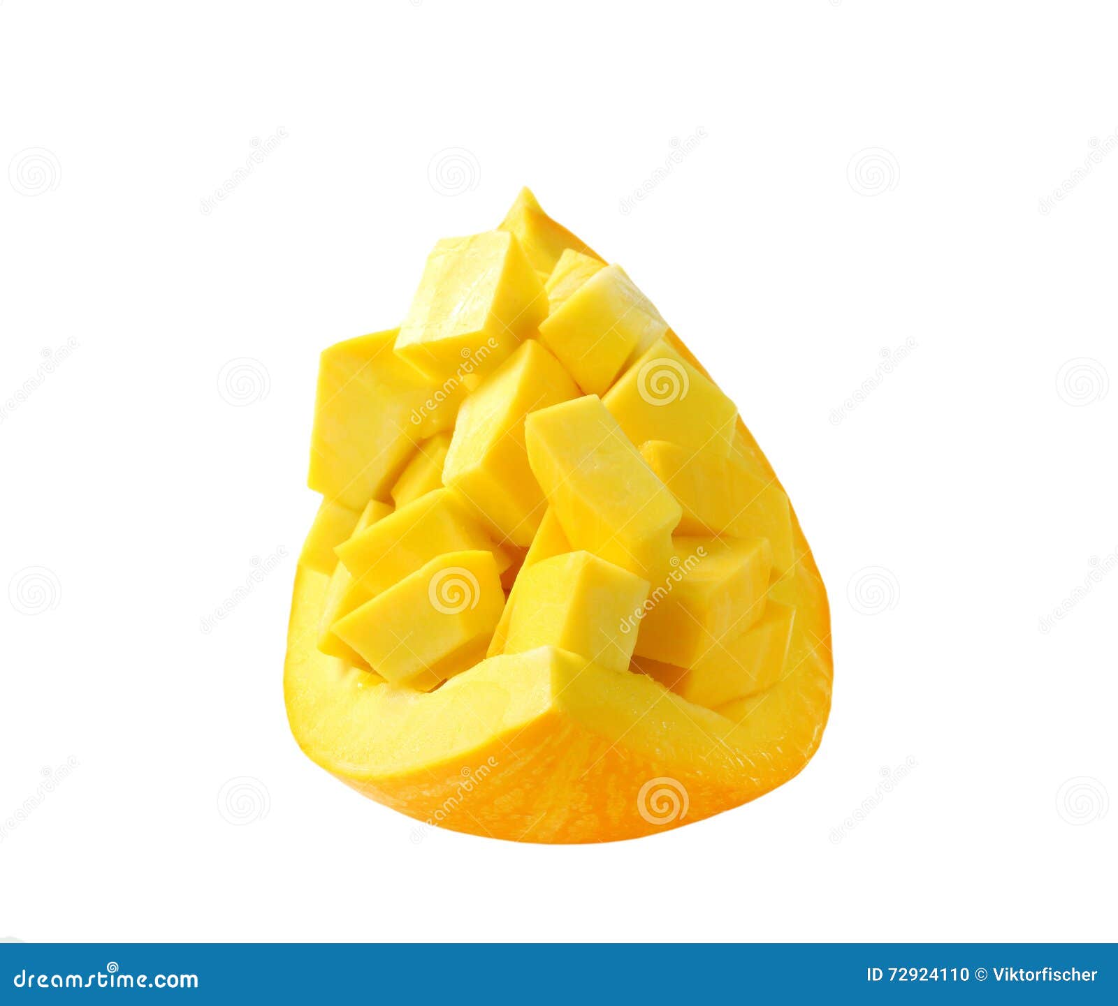 Diced yellow pumpkin stock photo. Image of pumpkin, cubes - 72924110