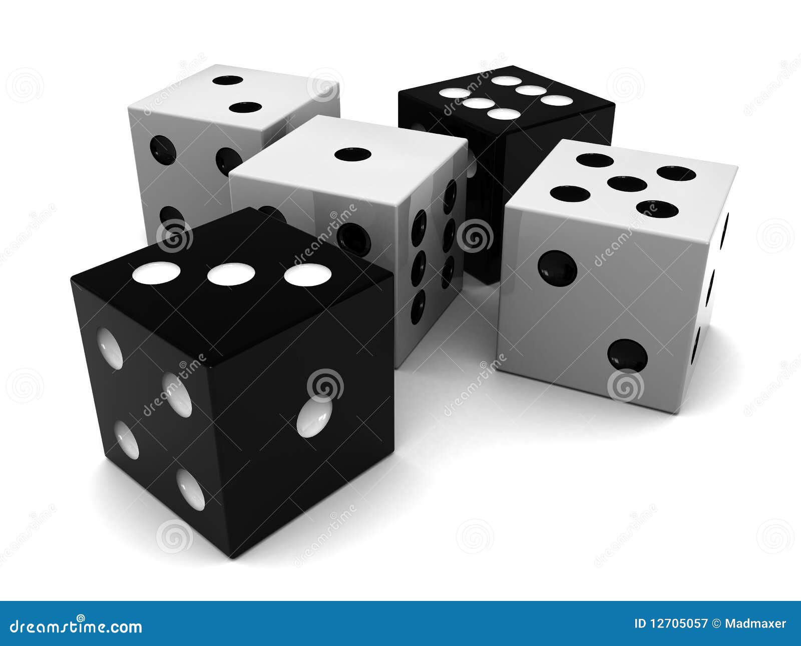 Dices stock illustration. Illustration of dice, telling - 12705057