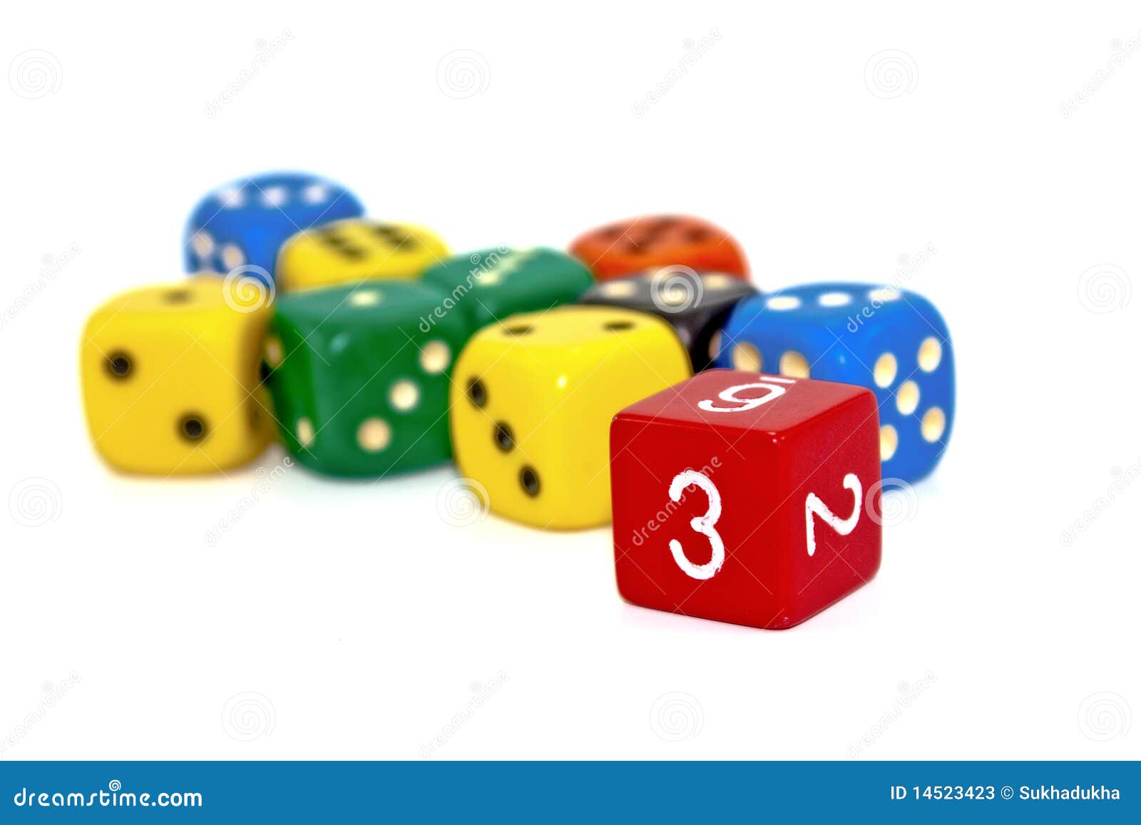 Dices stock image. Image of lucky, chance, abstract, dots - 14523423