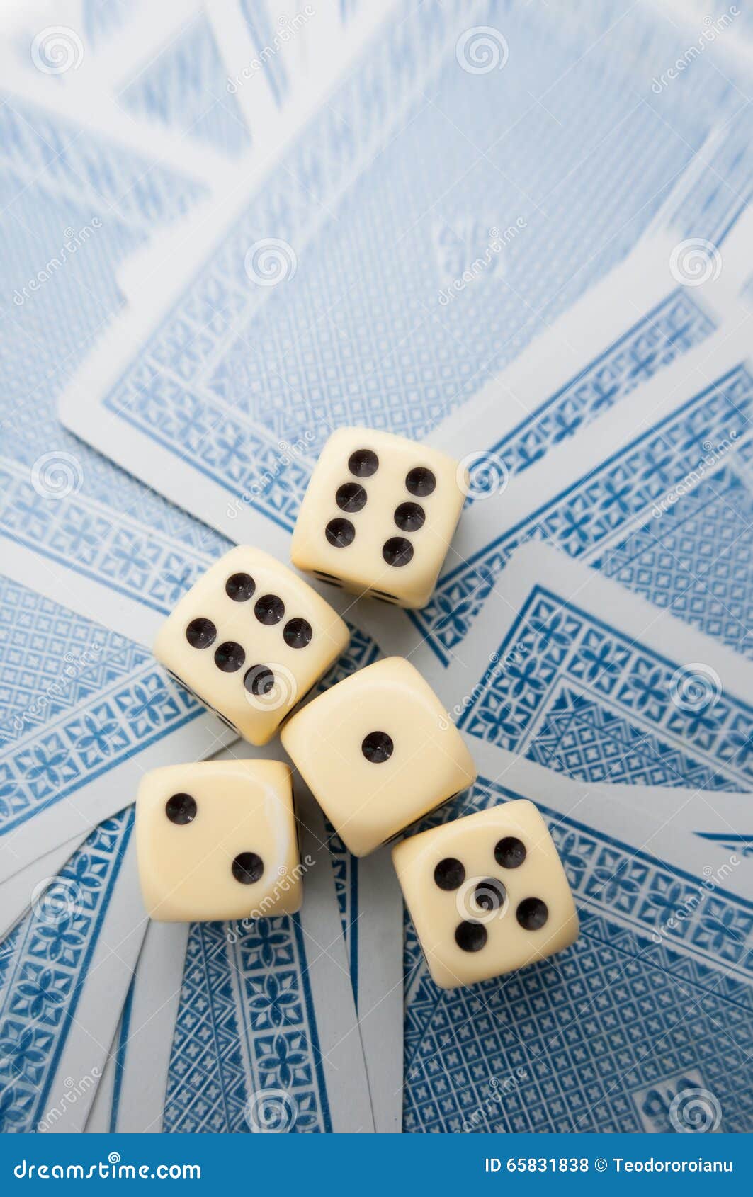 Dices and cards games stock photo. Image of game, card - 65831838