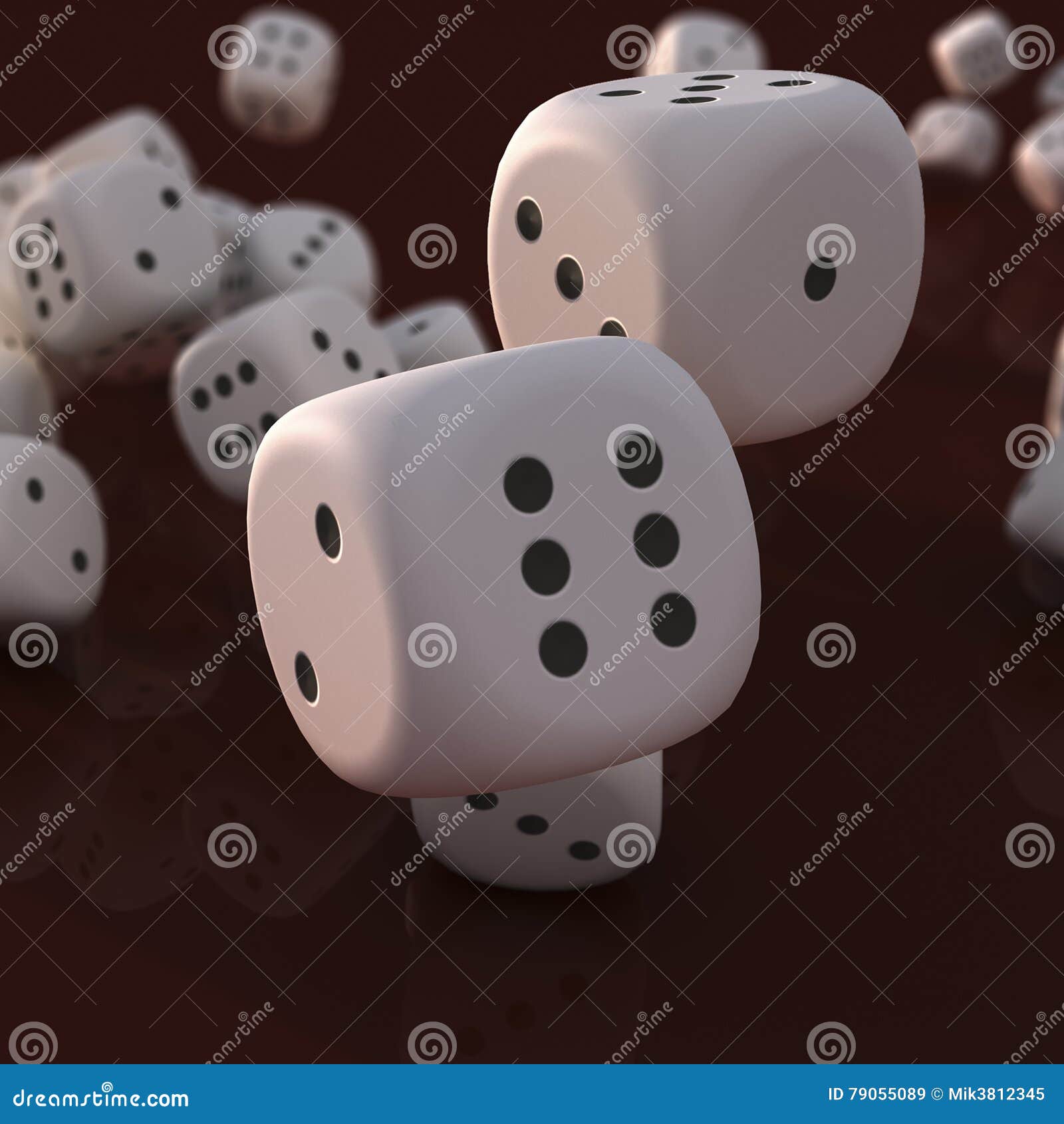 Dices falling stock illustration. Illustration of gambling - 79055089