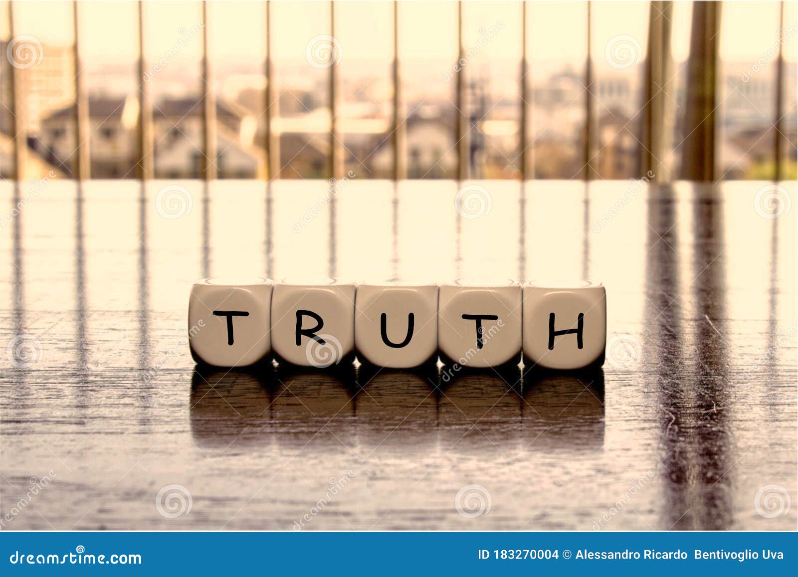 5 Dices Forming the Word `truth` Stock Illustration - Illustration of ...