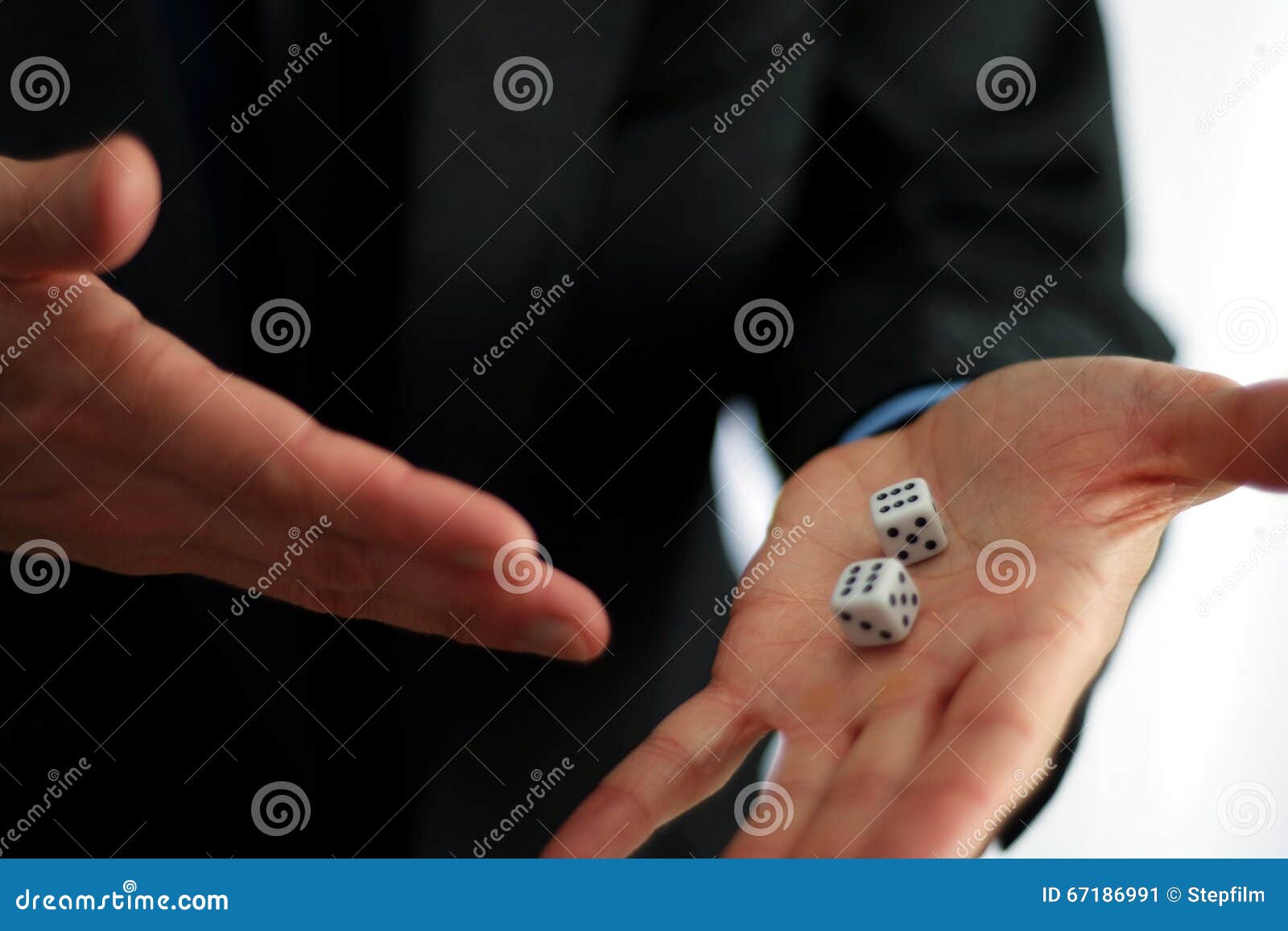 Dices in hand stock image. Image of poker, cube, game - 67186991