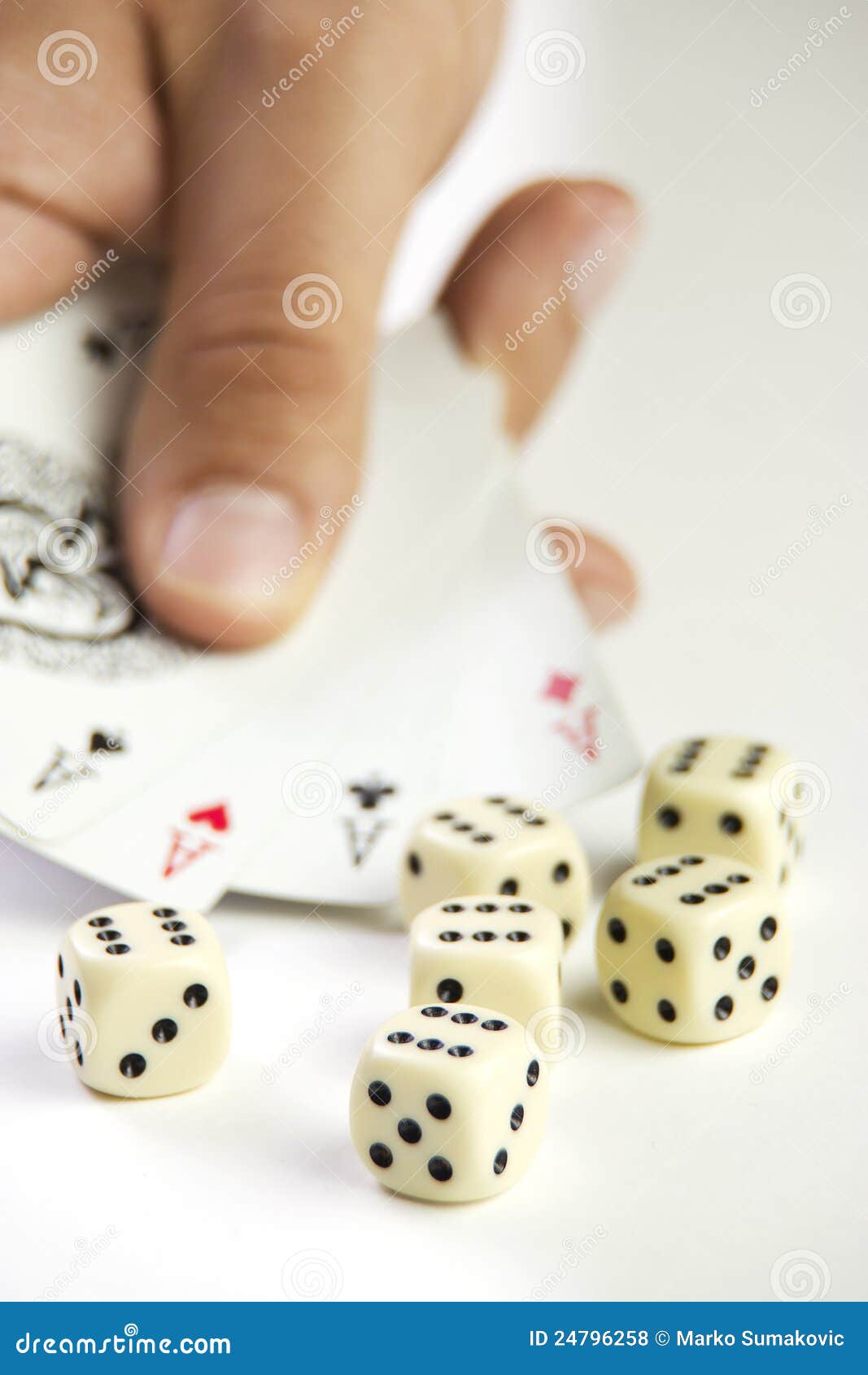Dices and playing cards stock photo. Image of gambling - 24796258