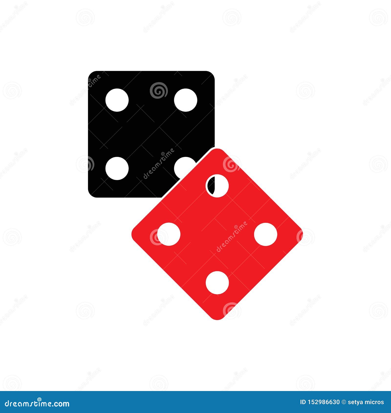 Dices Sign Icon. Casino Game Symbol Stock Vector - Illustration of roll ...