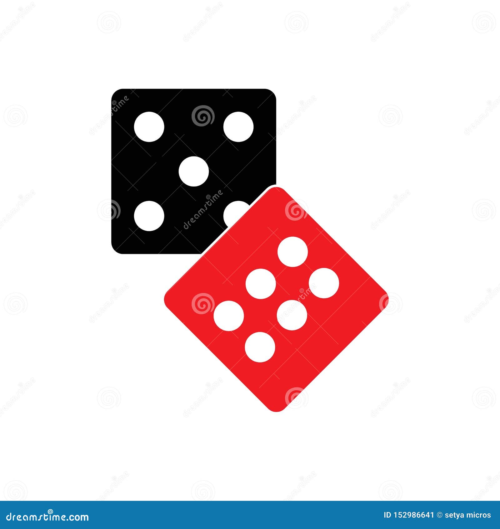 Dices Sign Icon. Casino Game Symbol Stock Vector - Illustration of square, icons: 152986641