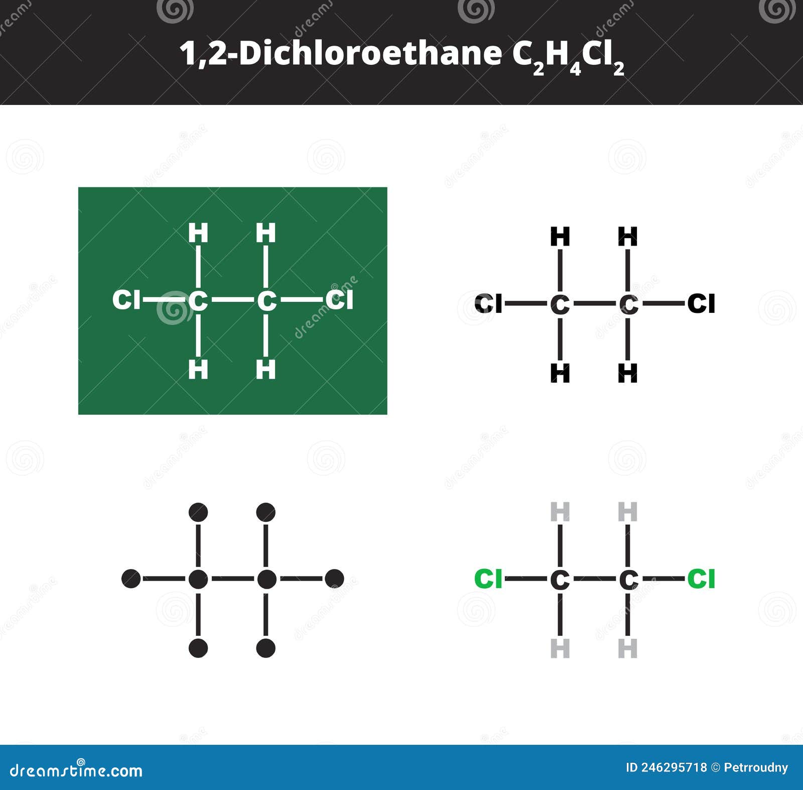 Vector Organic Polar Aliphatic Molecule Or Solvent Of 1,2 ...