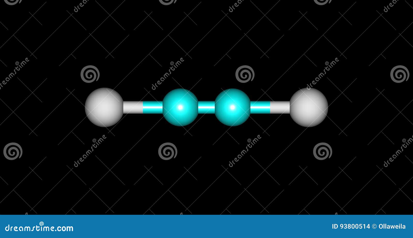 Dichloroacetylene Molecular Structure Isolated on Black Stock ...