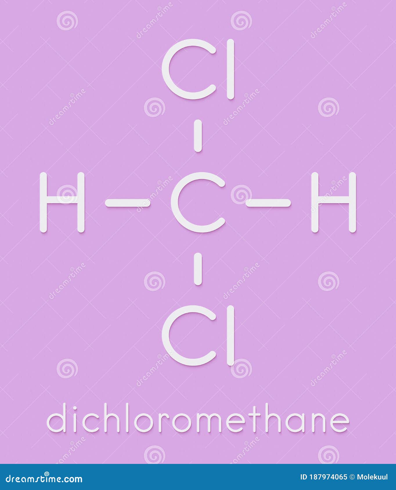 Dichloromethane Molecule