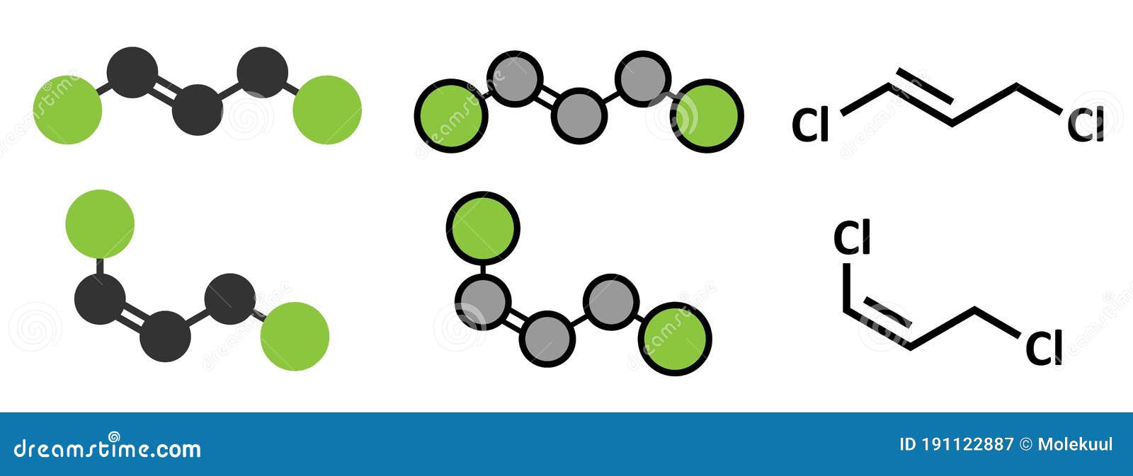 1,3-dichloropropene (dichloropropene) Pesticide Molecule Stock Vector ...