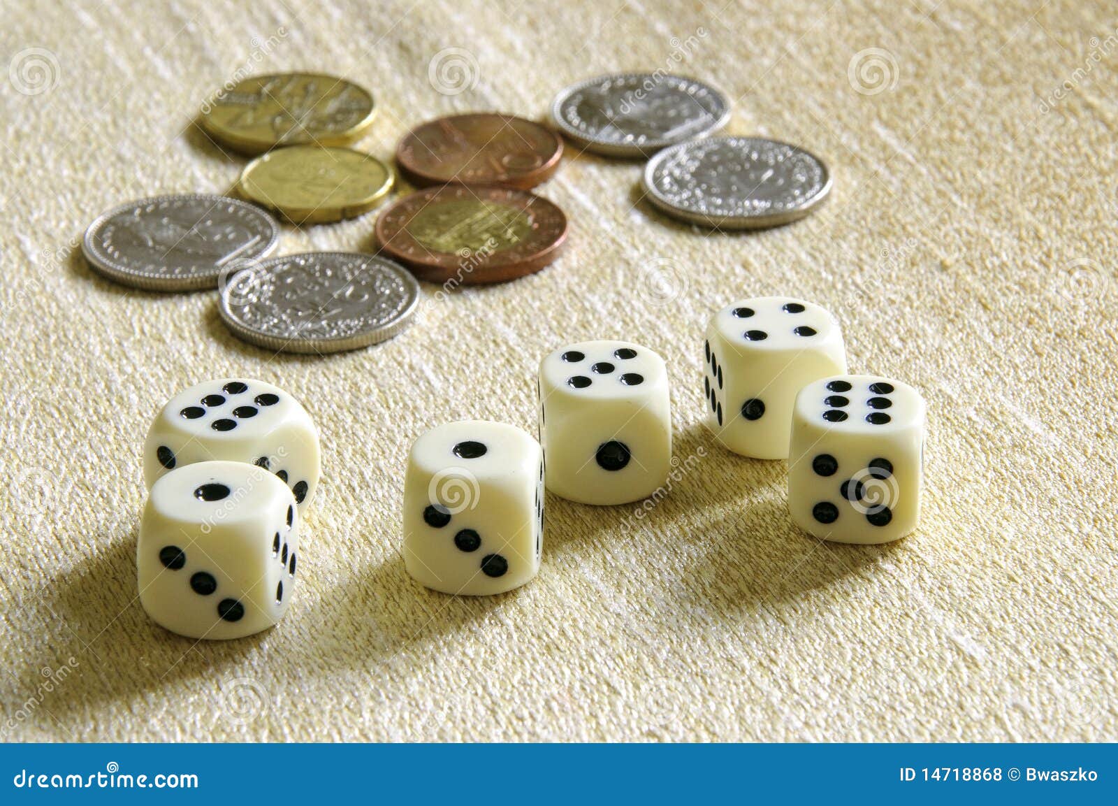 Dicing stock photo. Image of game, gamble, coins, dicing - 14718868