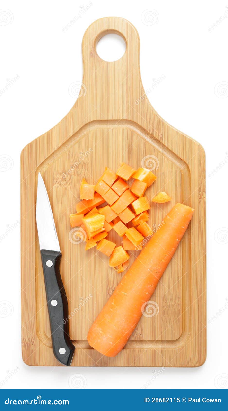 Dicing carrots stock image. Image of cooking, chopped - 28682115