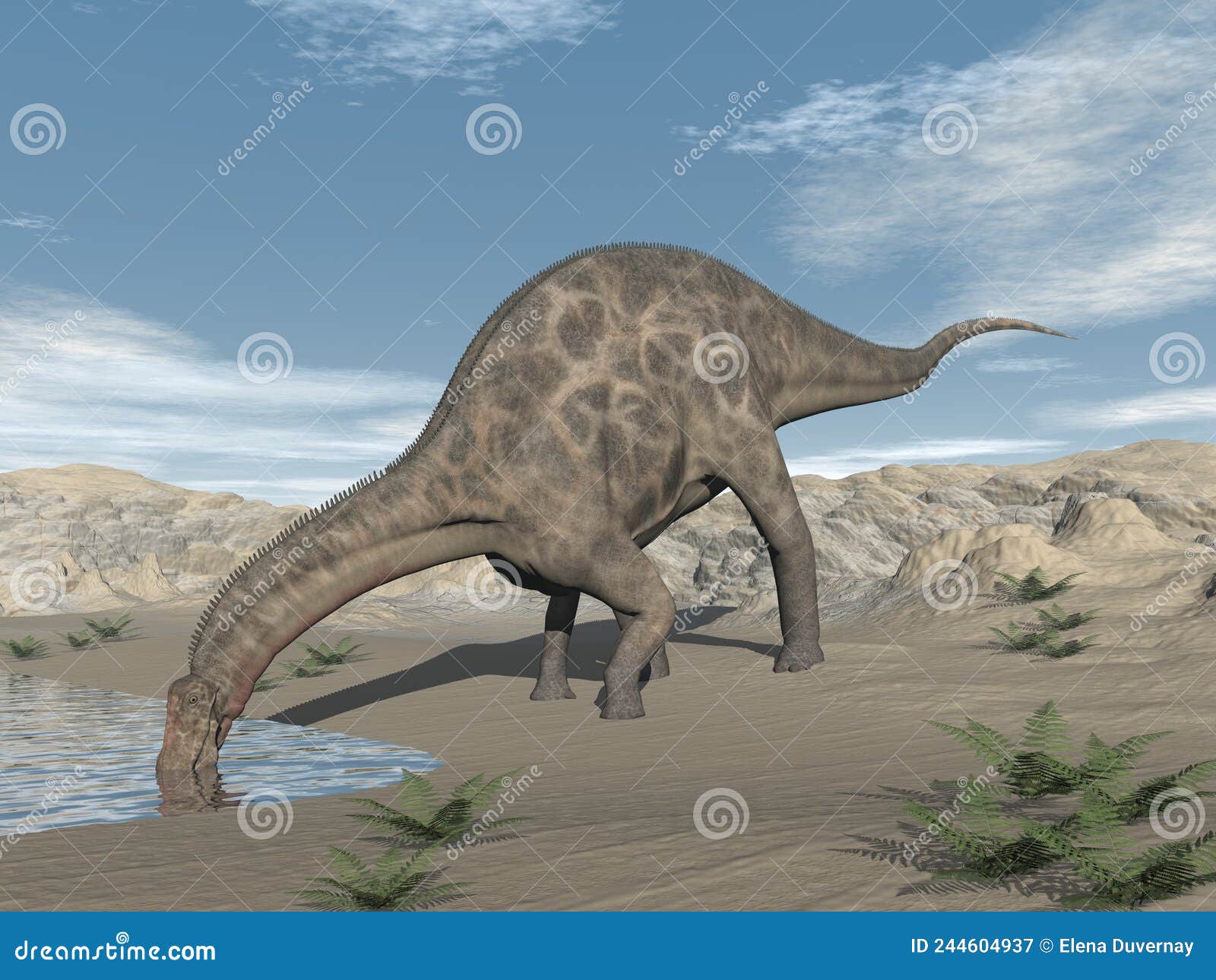 Dicraeosaurus Dinosaur Tail Royalty-Free Stock Photo | CartoonDealer ...