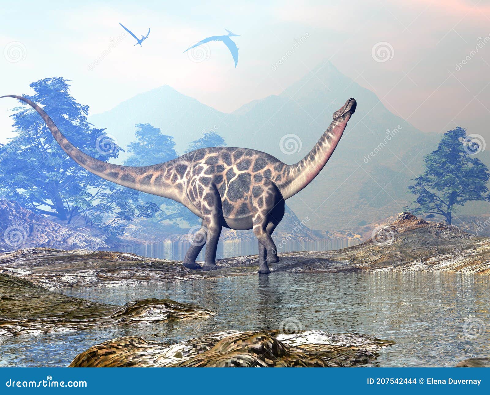 Dicraeosaurus Dinosaur Tail Royalty-Free Stock Photo | CartoonDealer ...