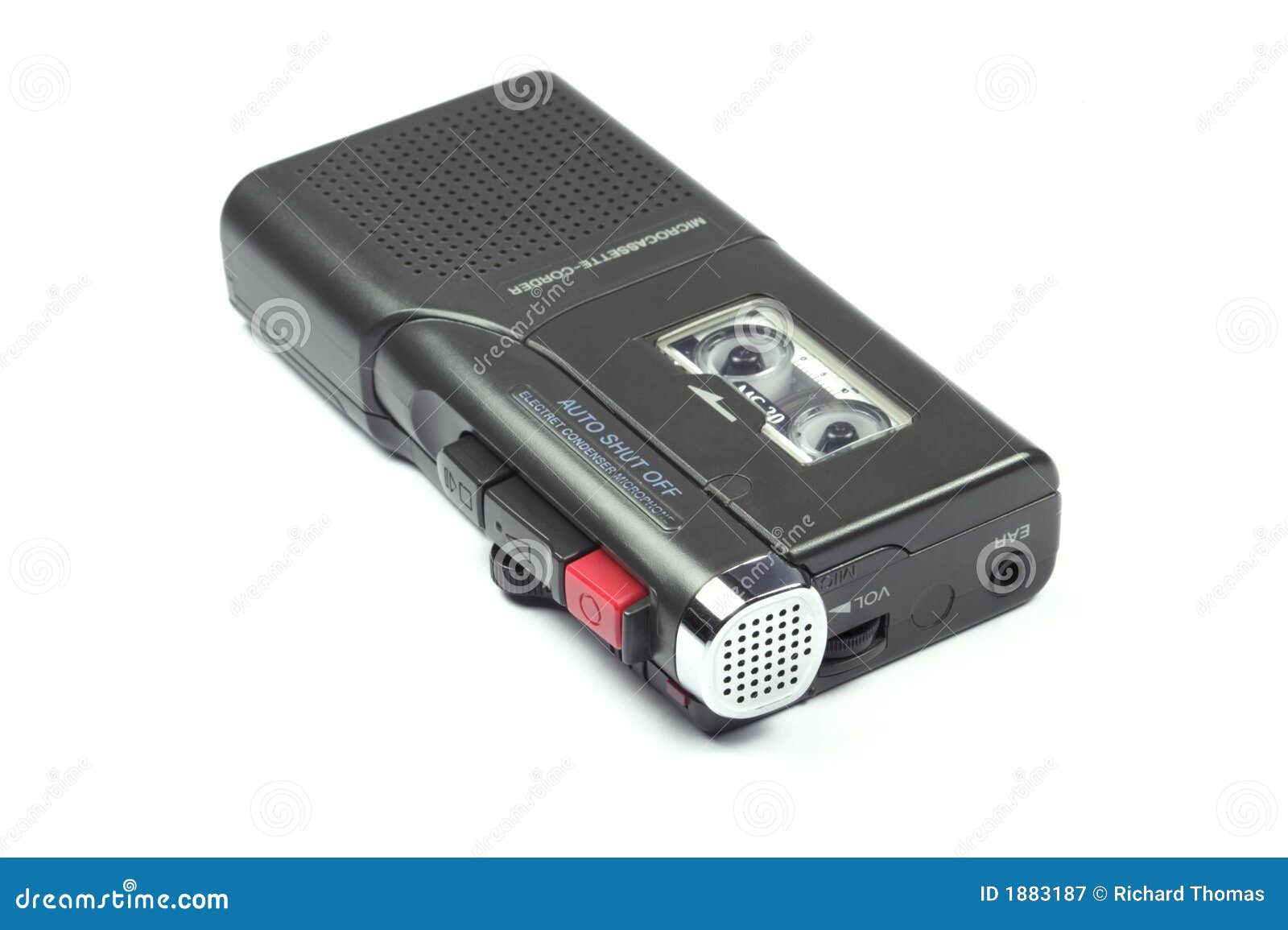 Dictáfono imagen de archivo. Imagen de auricular, blanco - 1883187