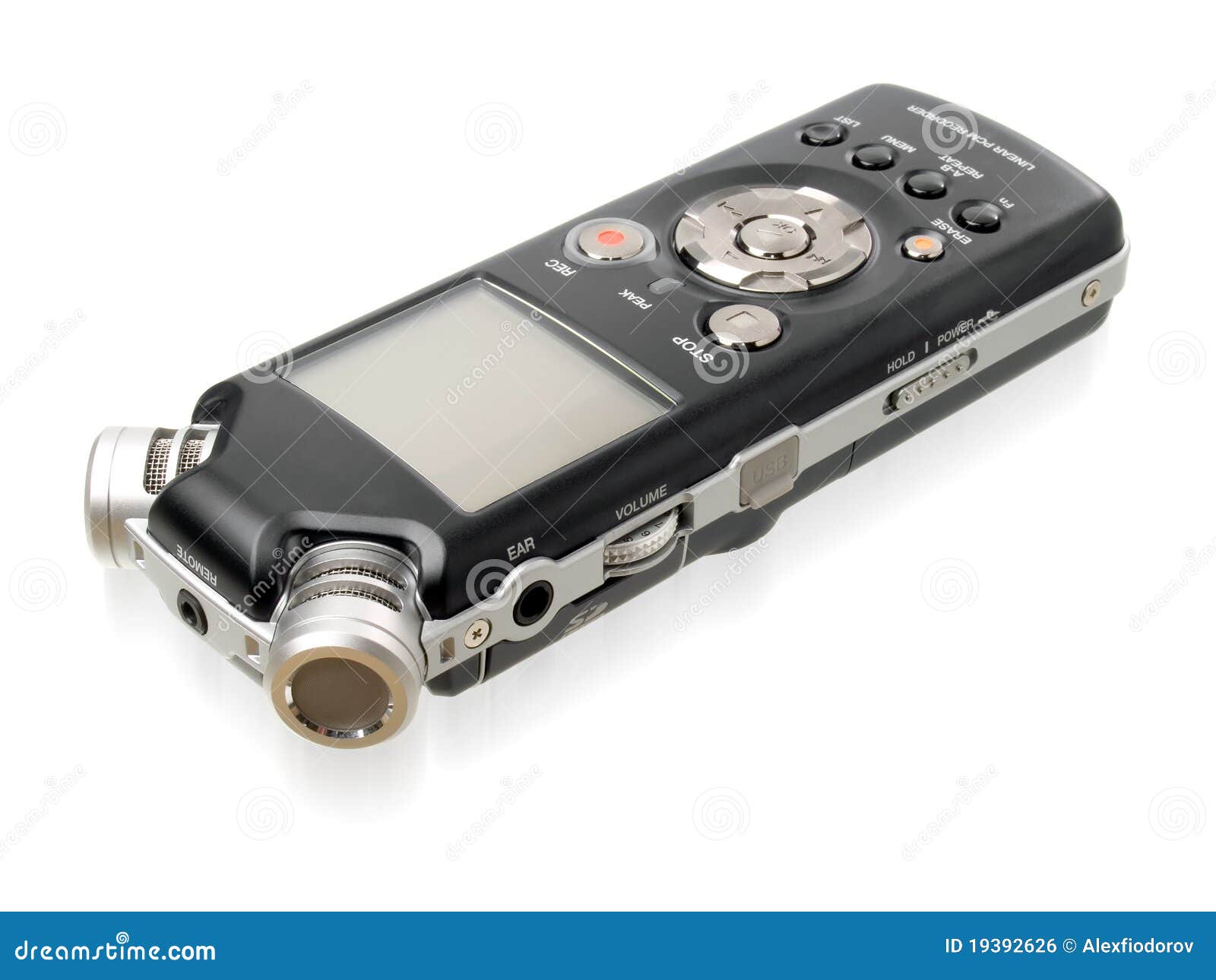 Dictáfono. foto de archivo. Imagen de personal, audio - 19392626