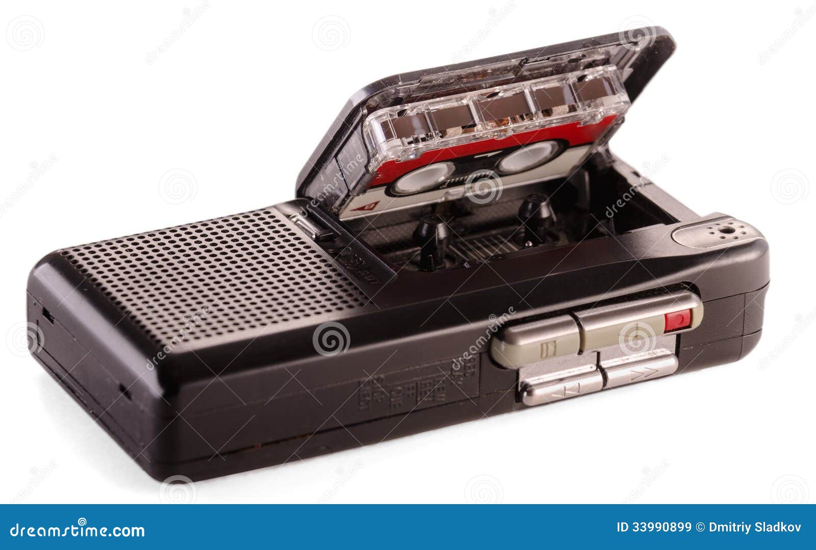 Dictafoon stock afbeelding. Image of retro, verslag, band - 33990899