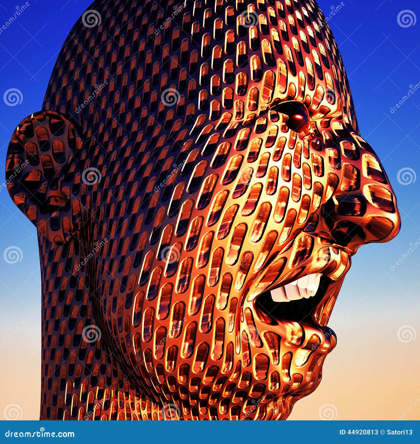 The Evil Dictator Sitting On Table. Angry Communist General Sitting At ...