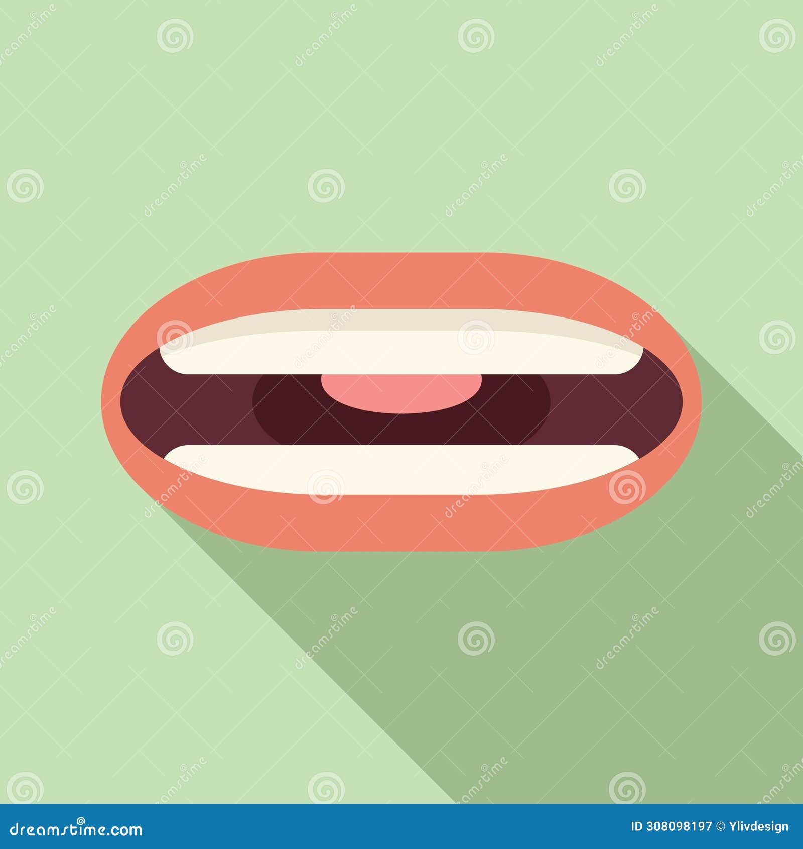 Diction Exercise Icon Flat Vector. Articulation Preschool Stock ...